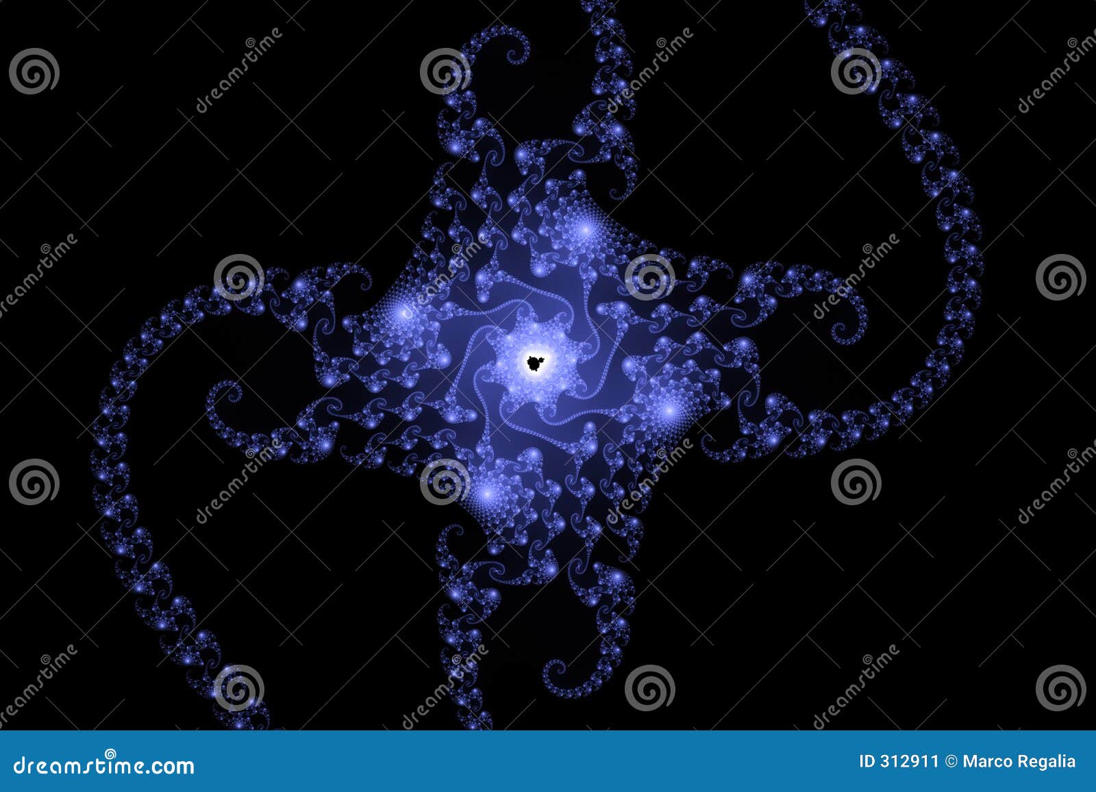 Abstract, Computer-generated Fractal Stock Illustration - Illustration ...