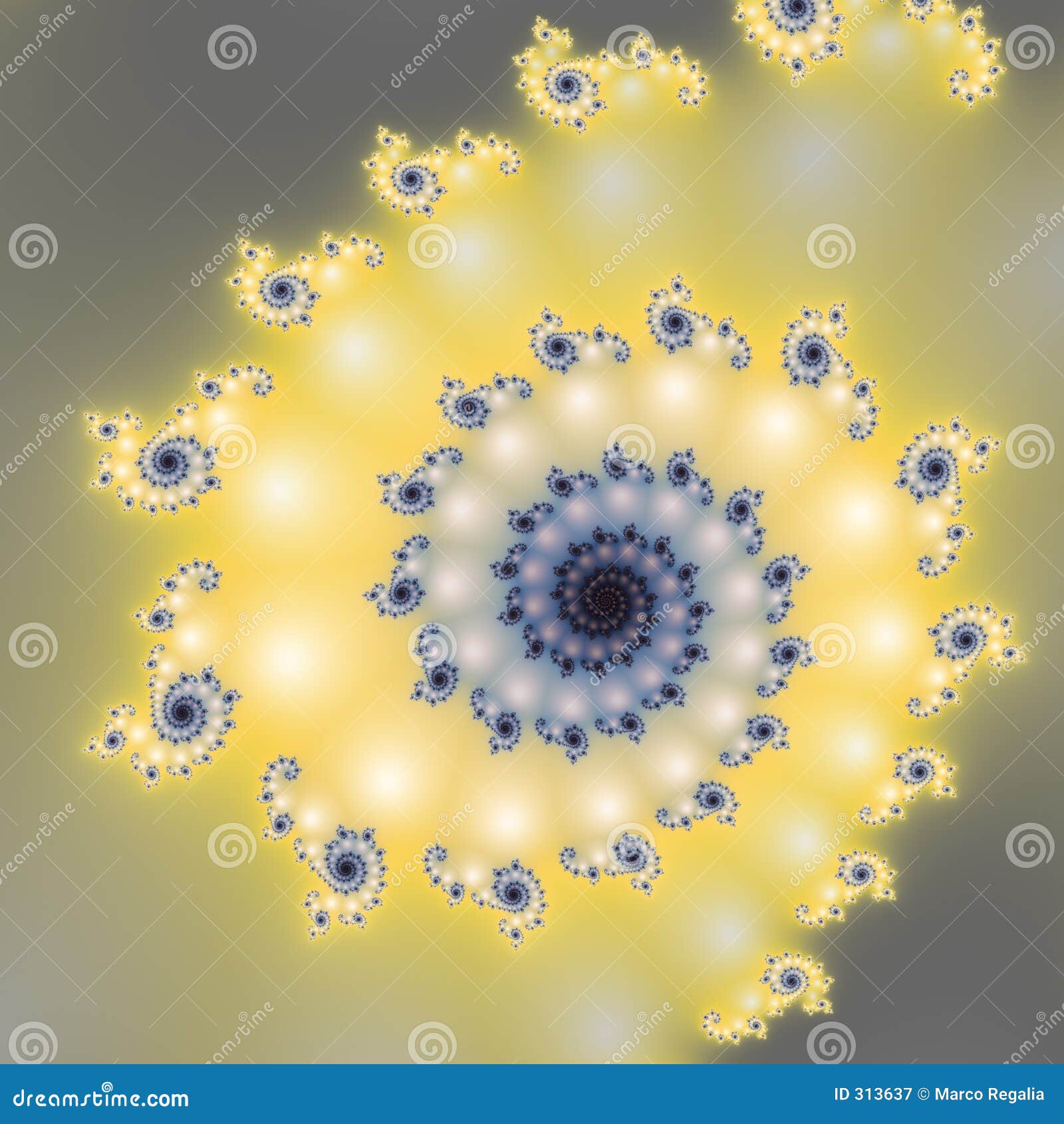 Abstract, Computer-generated Fractal Stock Illustration - Illustration ...