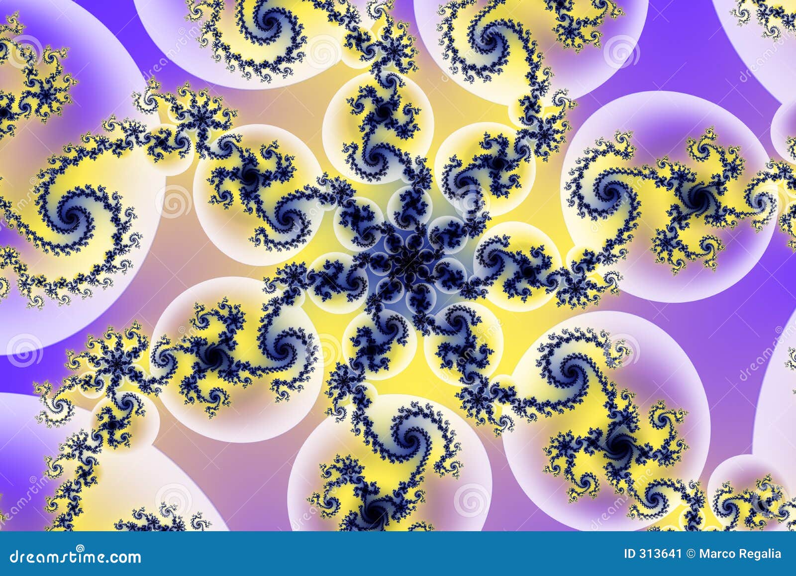 Abstract, Computer-generated Fractal Stock Illustration - Illustration ...