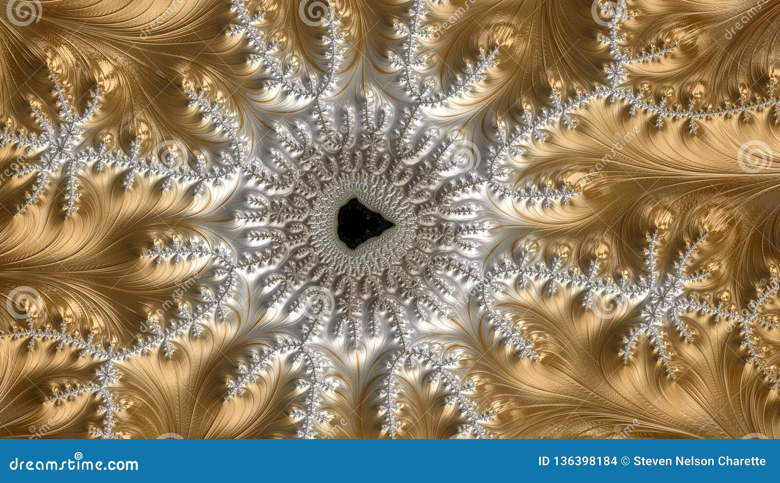 Abstract Computer Generated Fractal Design Stock Illustration ...