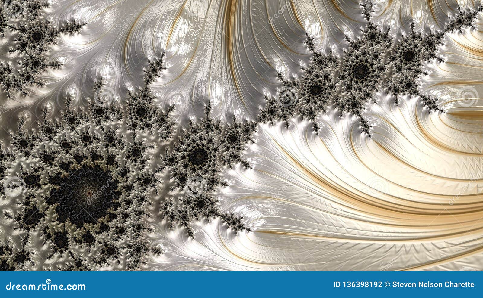 Abstract Computer Generated Fractal Design Stock Illustration ...