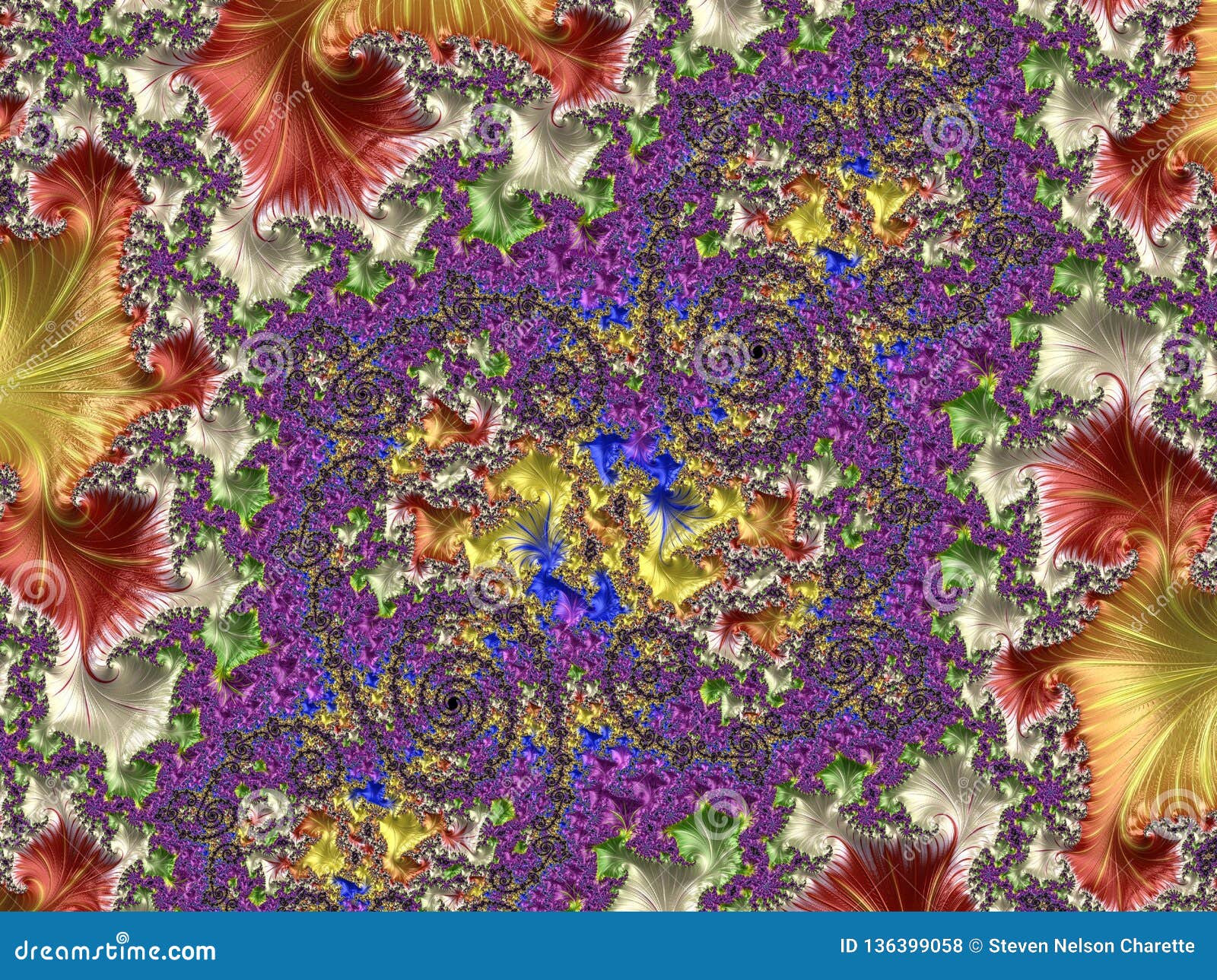 Abstract Computer Generated Fractal Design Stock Photo - Image of ...