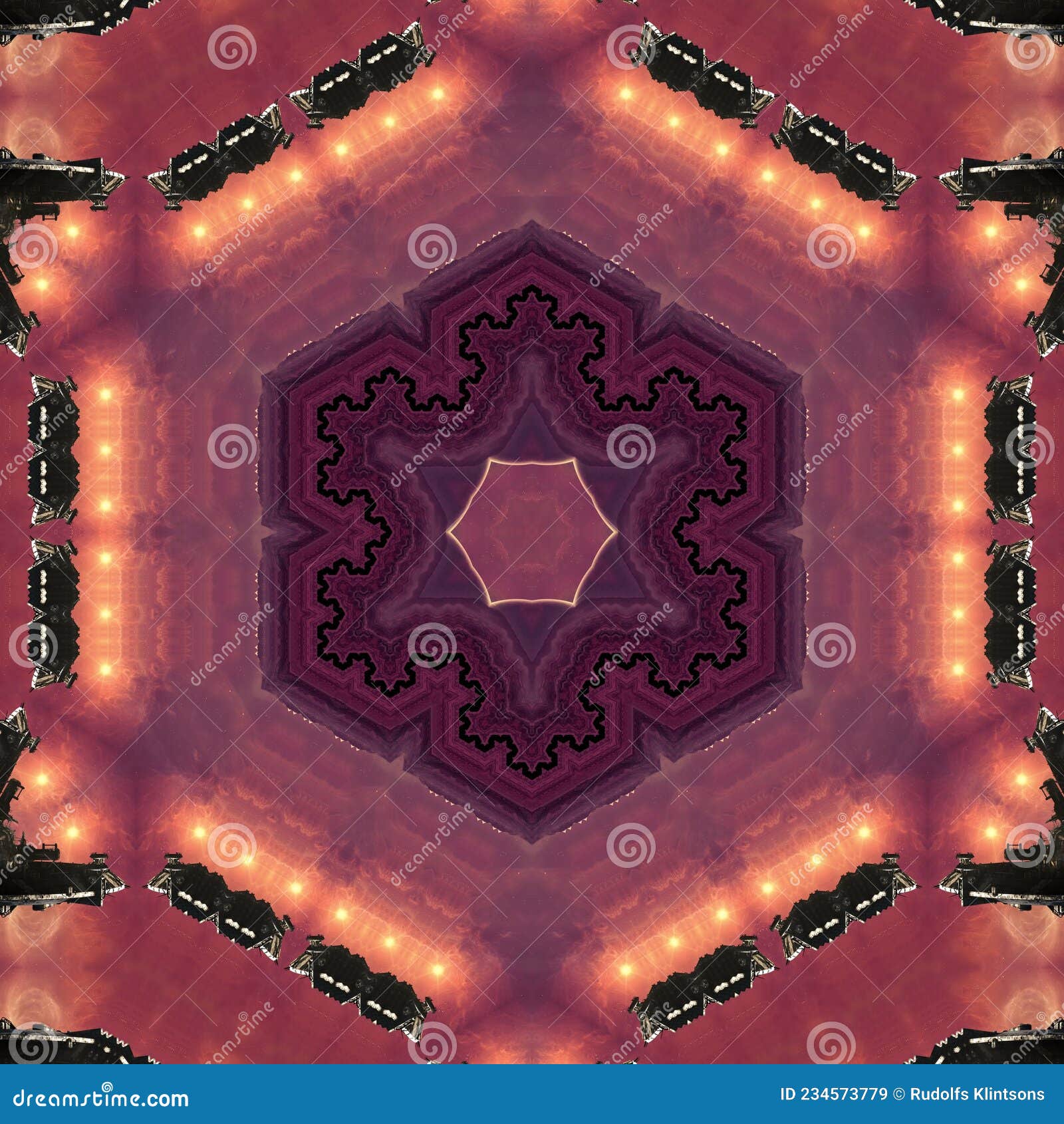 Abstract Computer Generated Fractal Design. a Fractal is a Never-ending ...