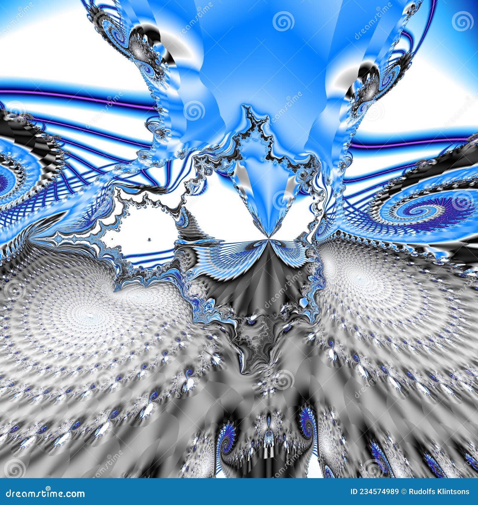 Abstract Computer Generated Fractal Design. a Fractal is a Never-ending ...