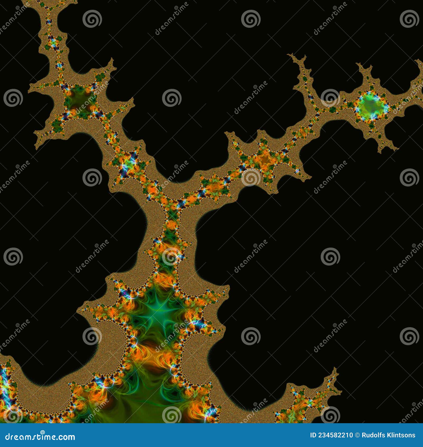 Abstract Computer Generated Fractal Design. a Fractal is a Never-ending ...