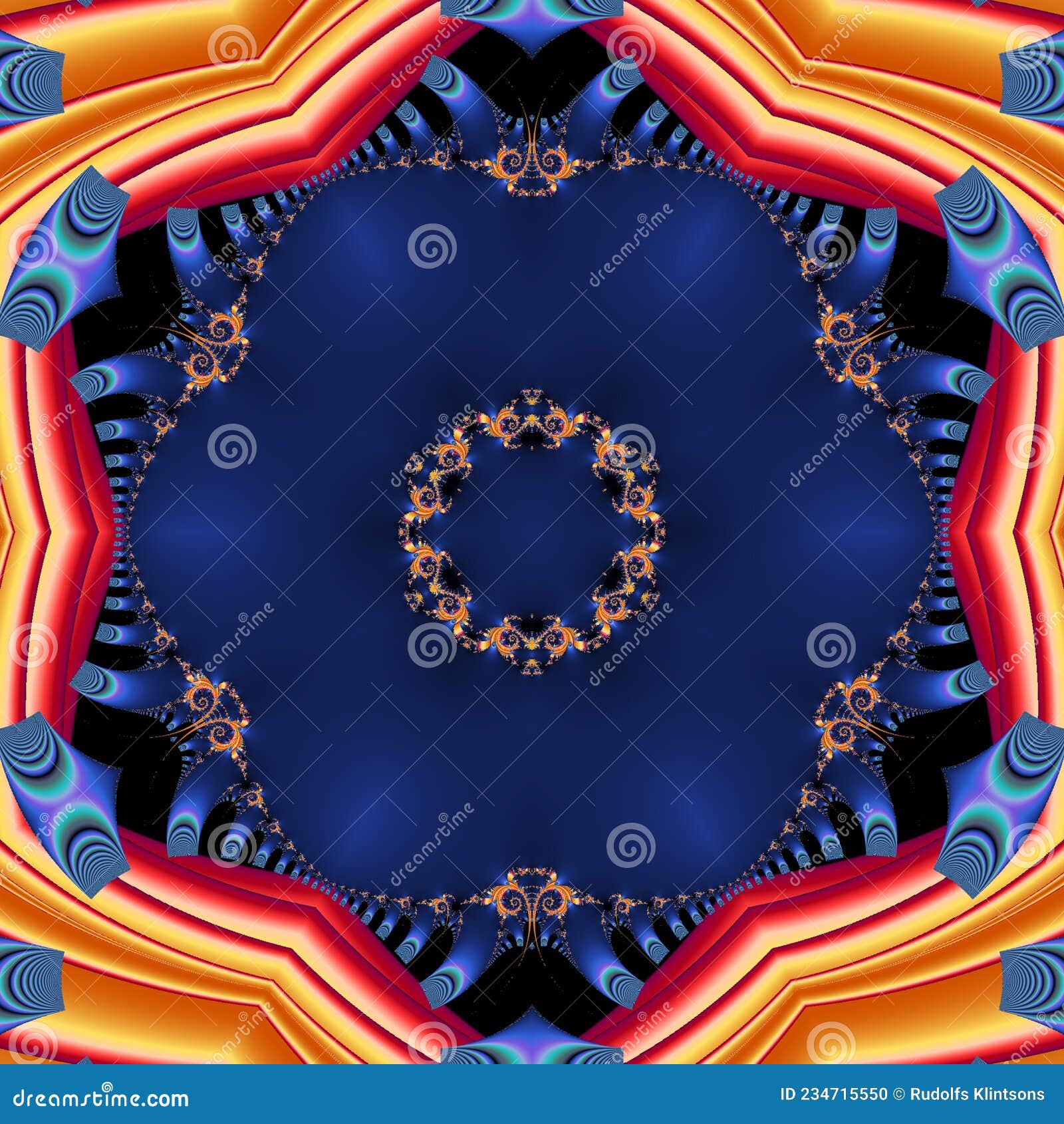 Abstract Computer Generated Fractal Design. a Fractal is a Never-ending ...