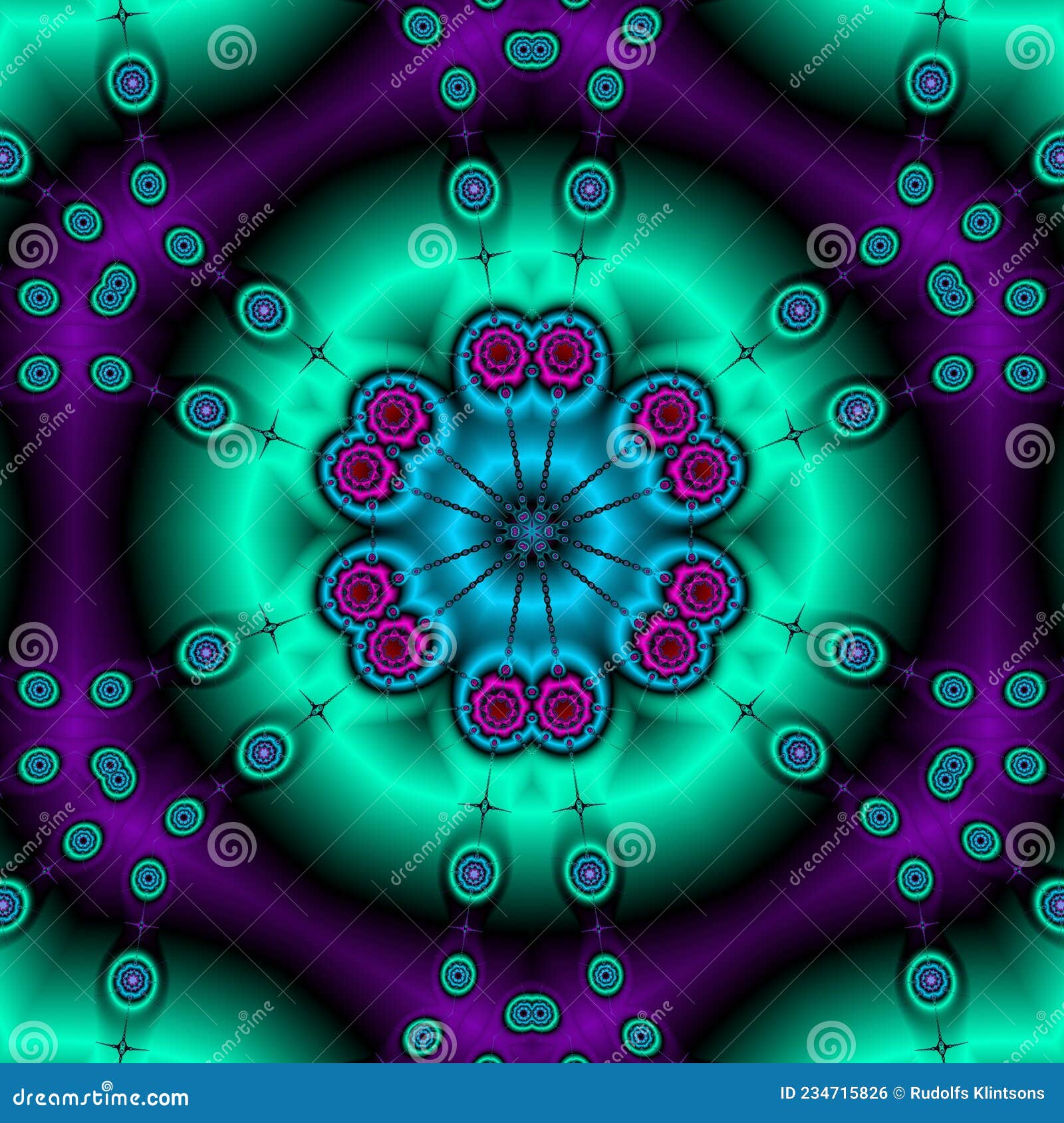 Abstract Computer Generated Fractal Design. a Fractal is a Never-ending ...