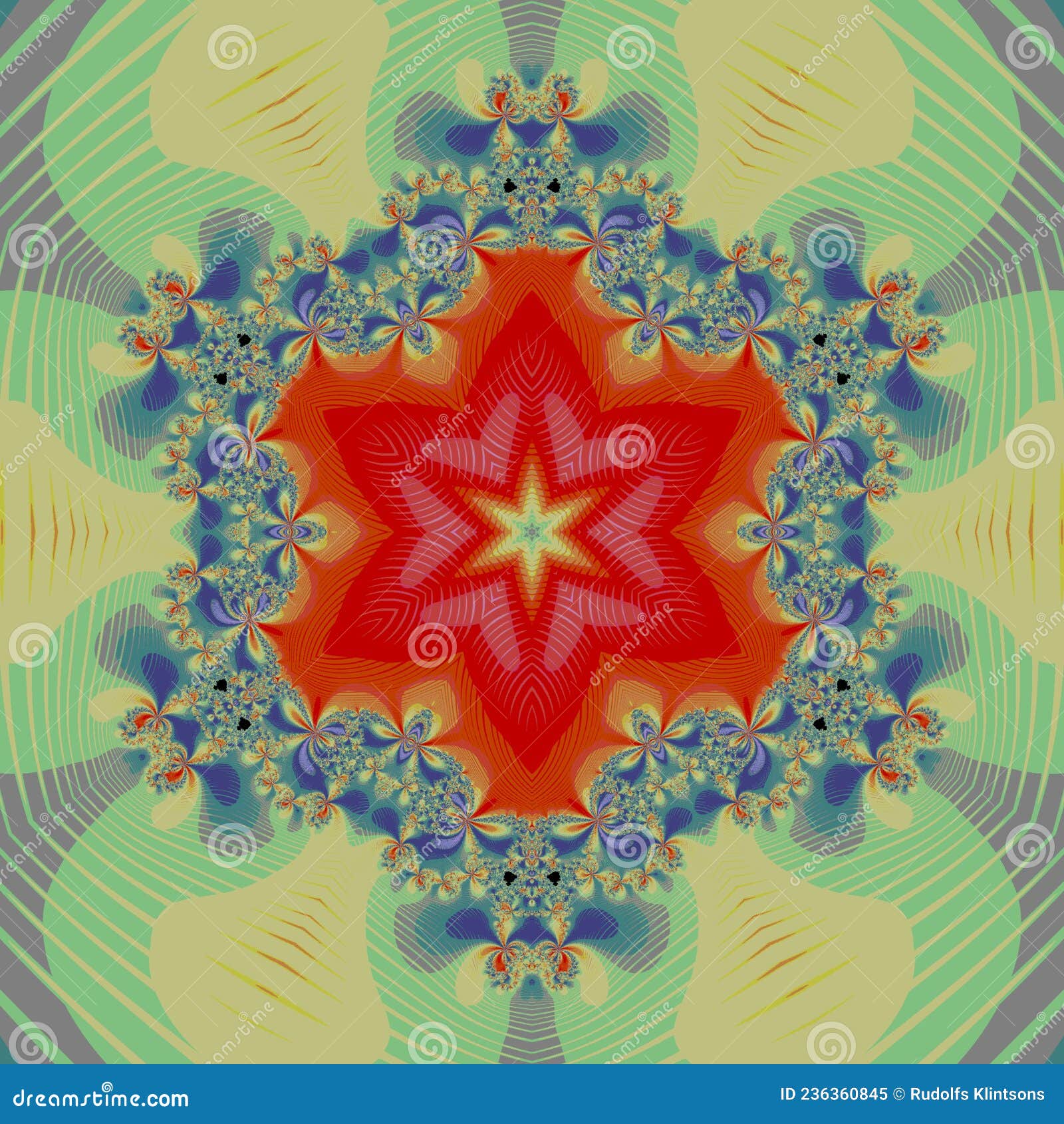 Abstract Computer Generated Fractal Design. a Fractal is a Never-ending ...