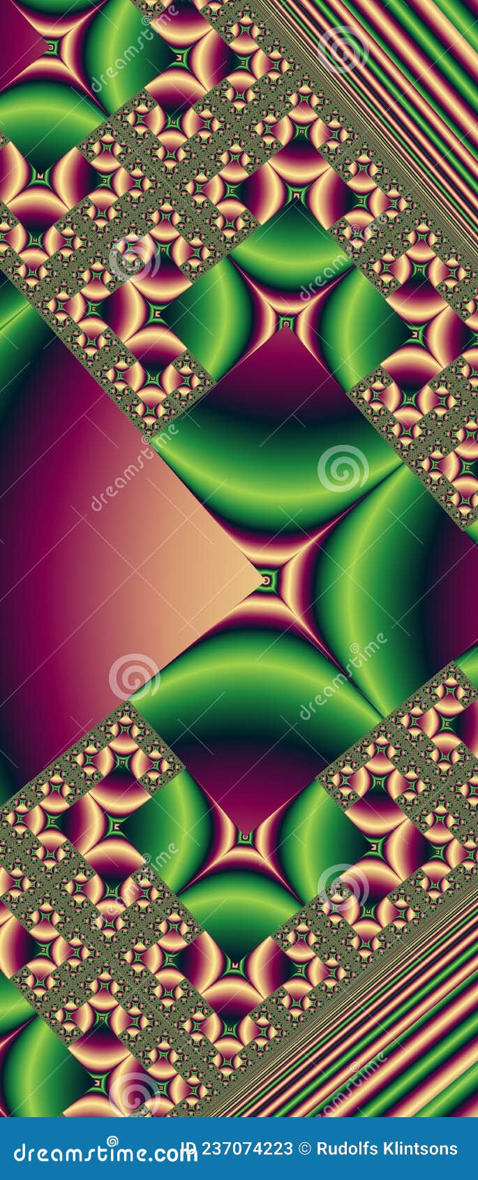 Abstract Computer Generated Fractal Design. a Fractal is a Never-ending ...
