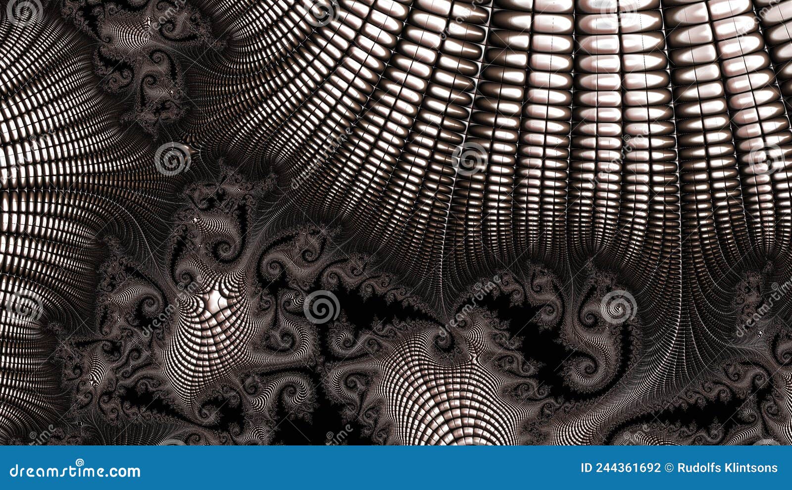 Abstract Computer Generated Fractal Design. a Fractal is a Never-ending ...