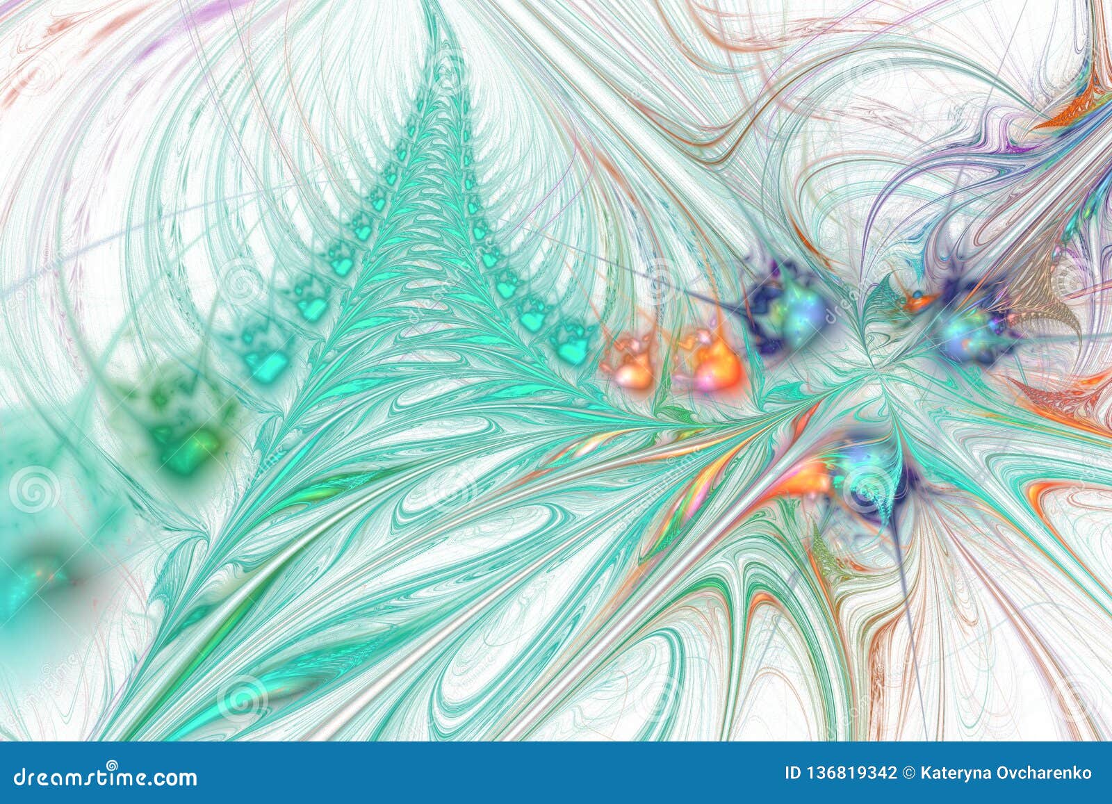 An Abstract Computer Generated Modern Fractal Design. Abstract Fractal ...