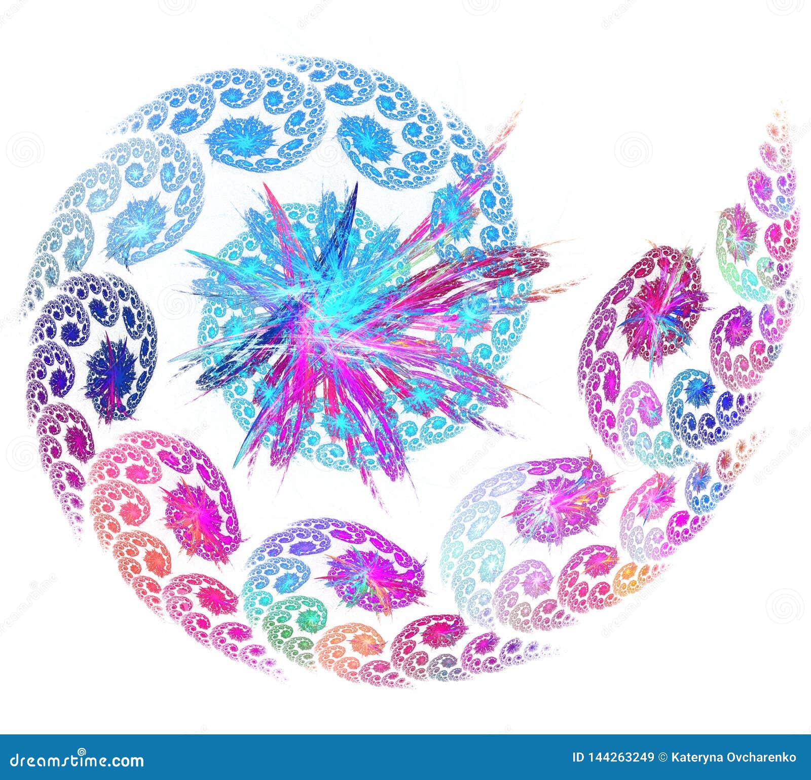 An Abstract Computer Generated Modern Fractal Design. Abstract Fractal ...