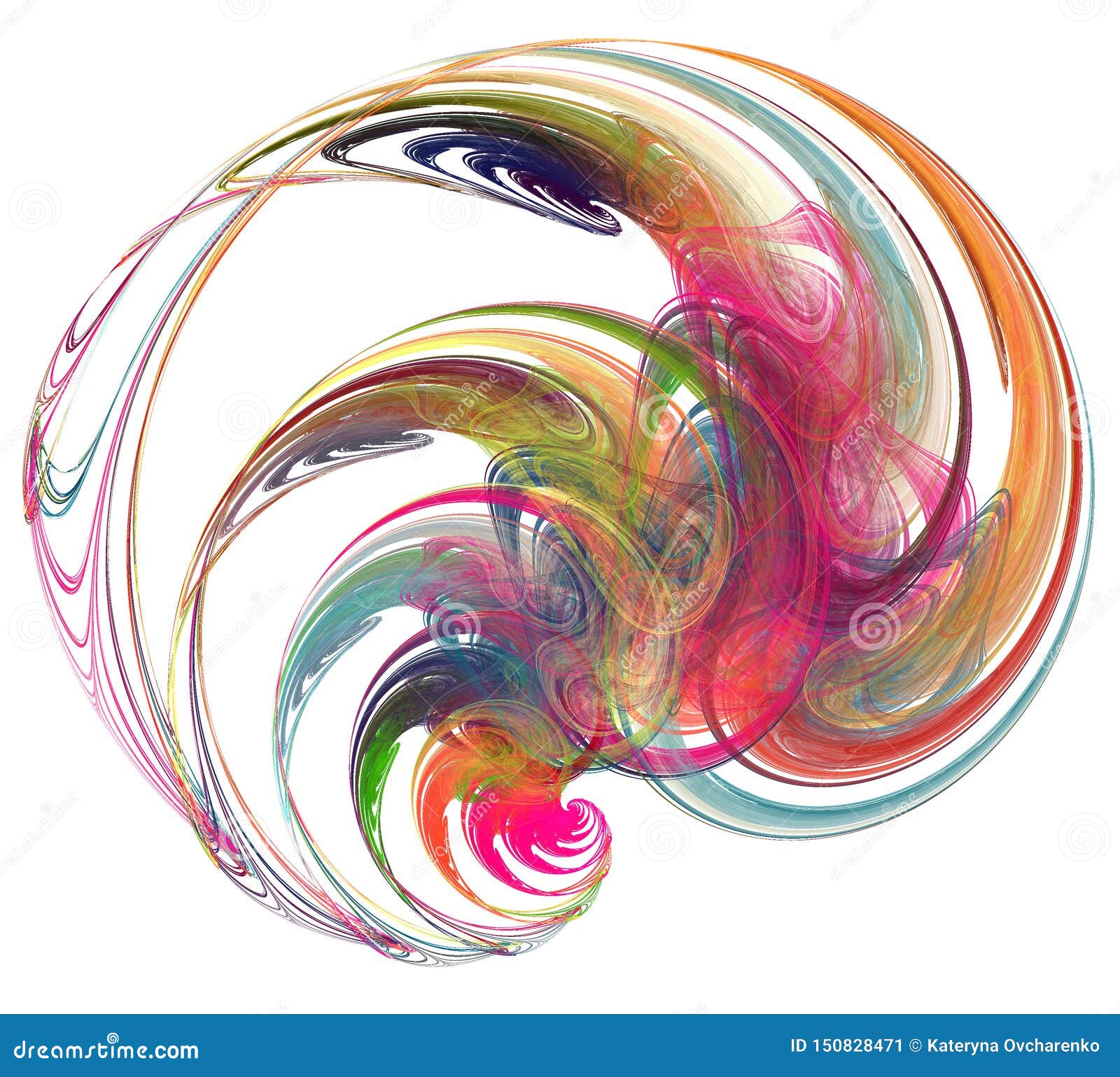 An Abstract Computer Generated Modern Fractal Design. Abstract Fractal ...