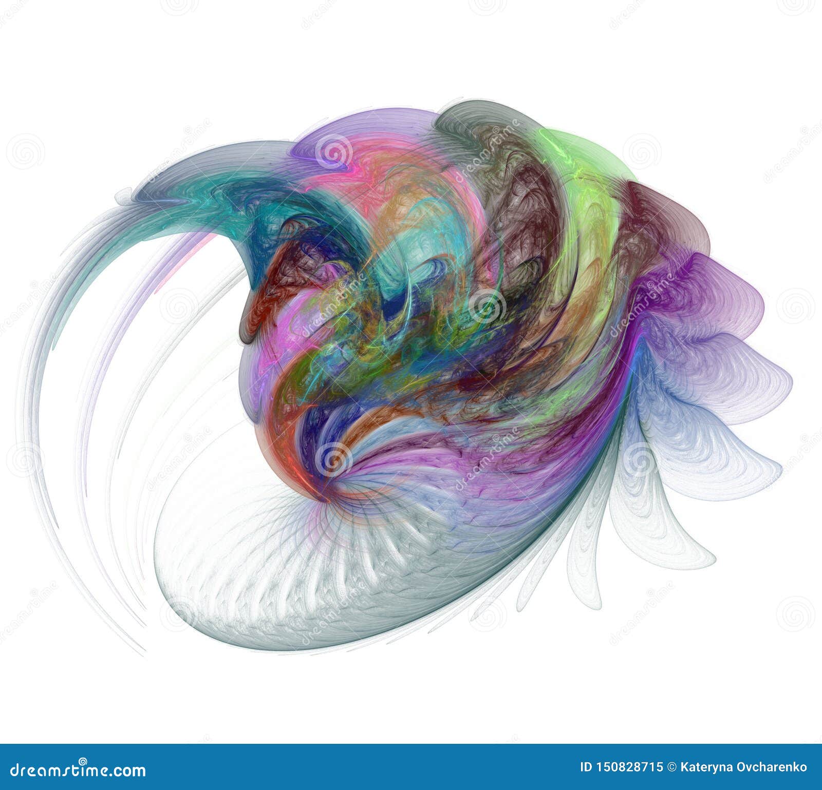 An Abstract Computer Generated Modern Fractal Design. Abstract Fractal ...