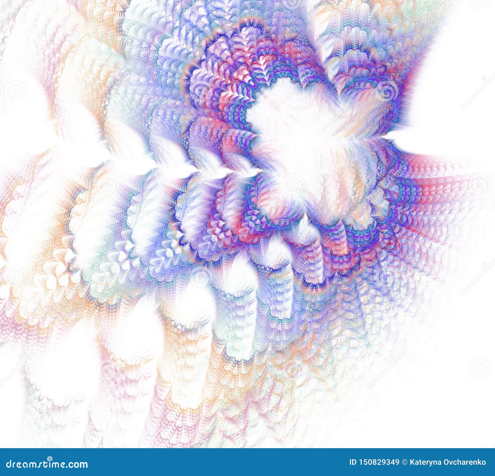 An Abstract Computer Generated Modern Fractal Design. Abstract Fractal ...