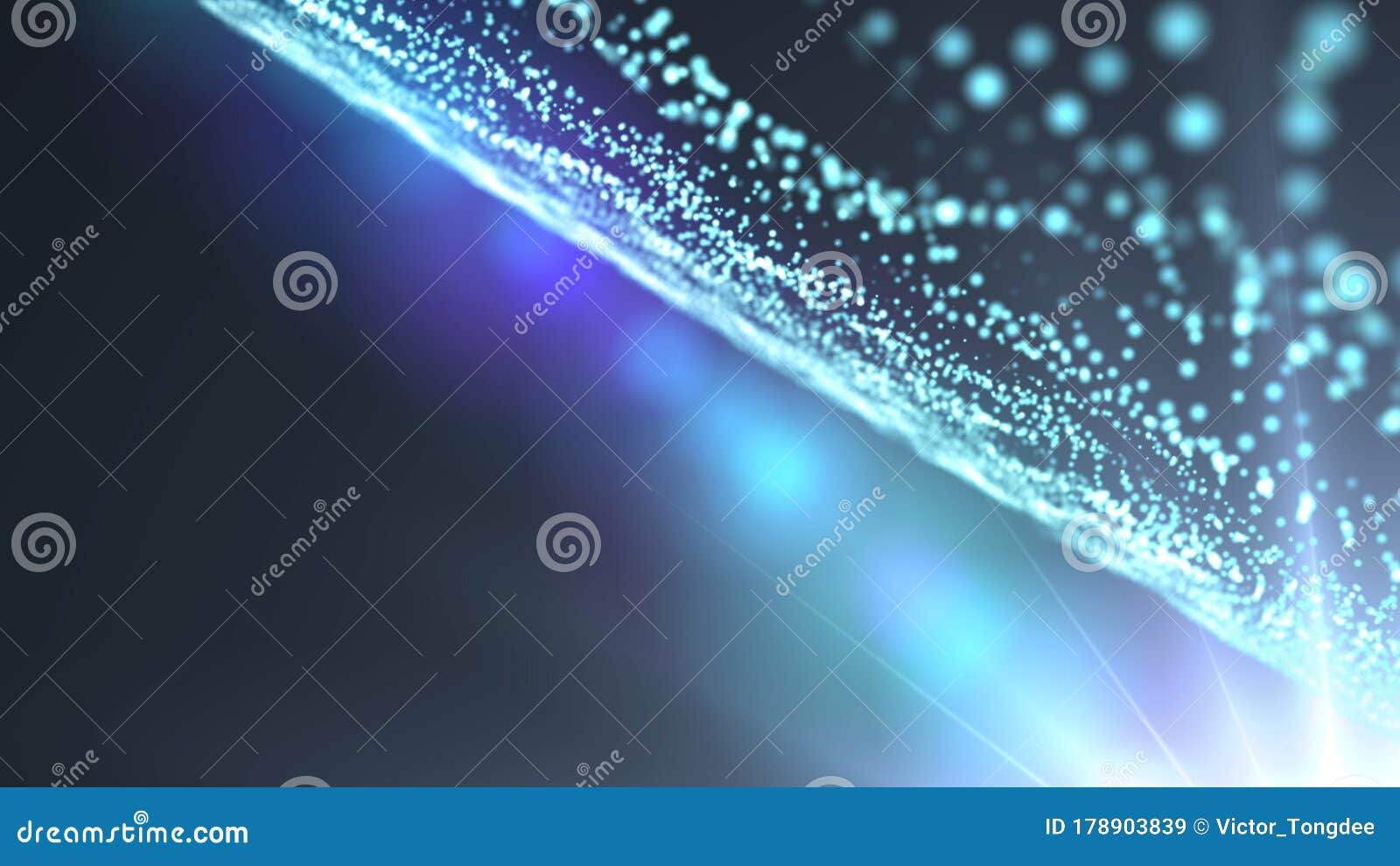 Computer Generated Graphics. Tech Background. Stock Illustration ...
