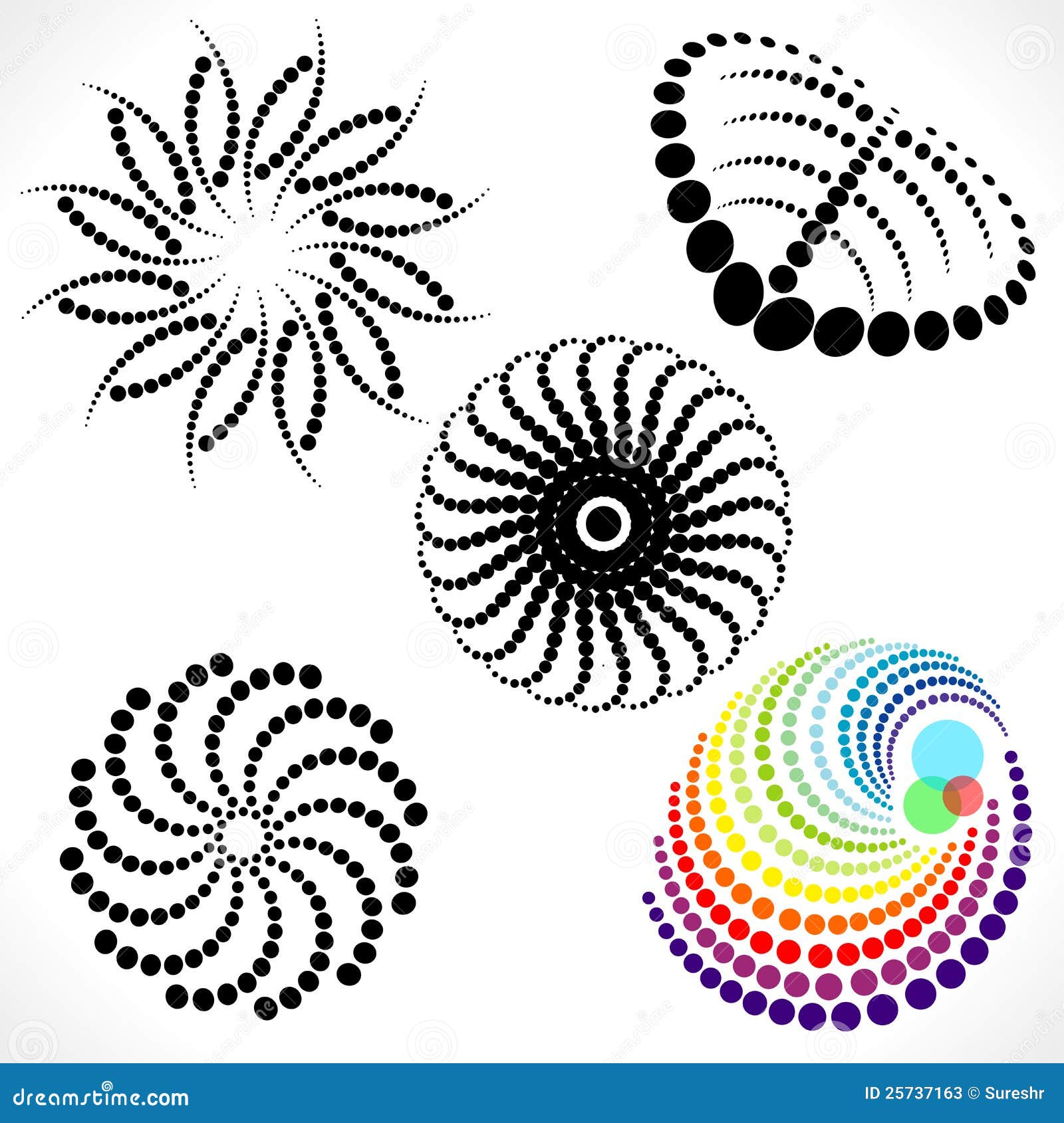 Abstract Computer Graphic Elements Stock Vector - Illustration of ...