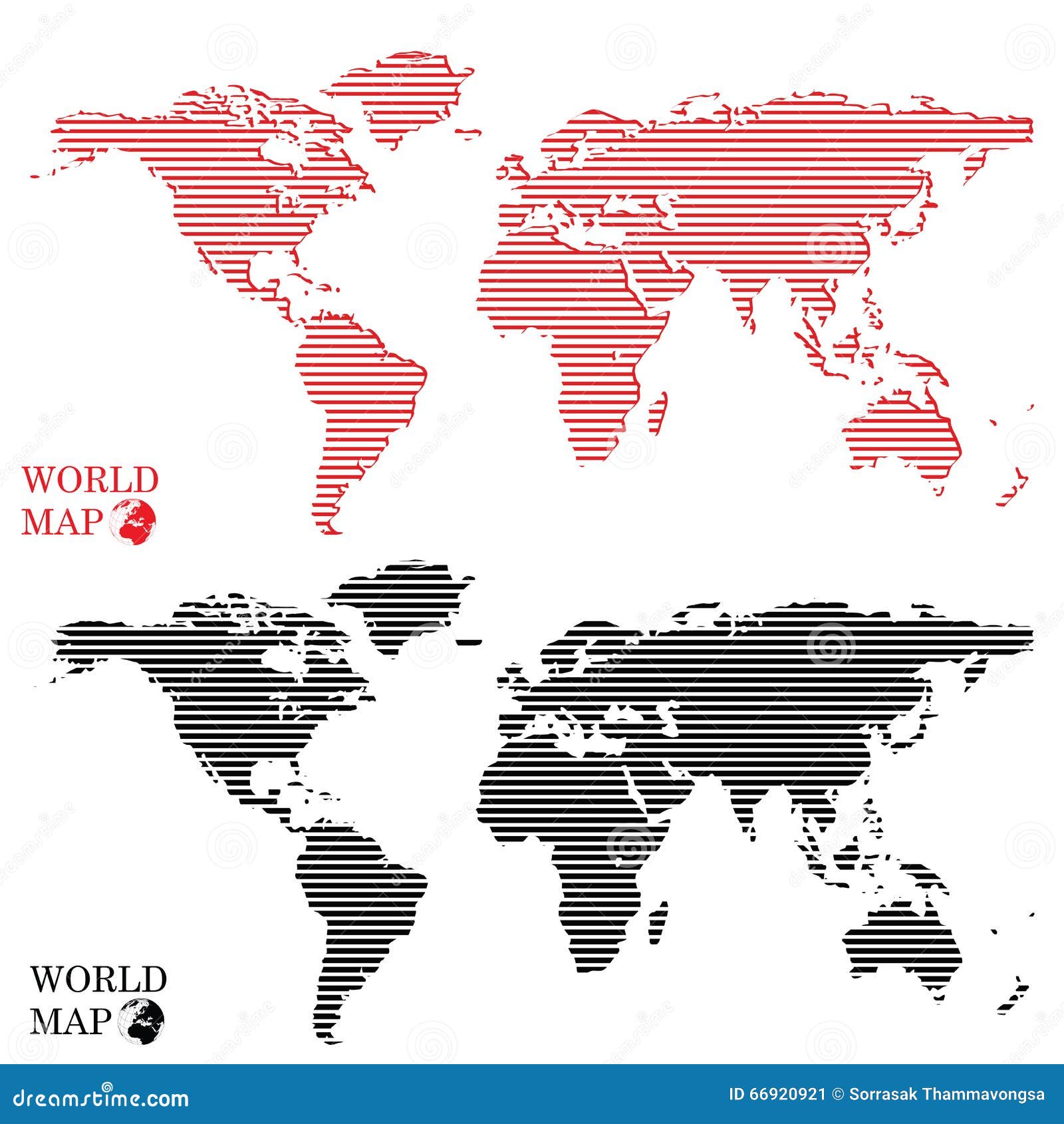 Abstract Computer Graphic World Map Round Dots. Stock Vector ...