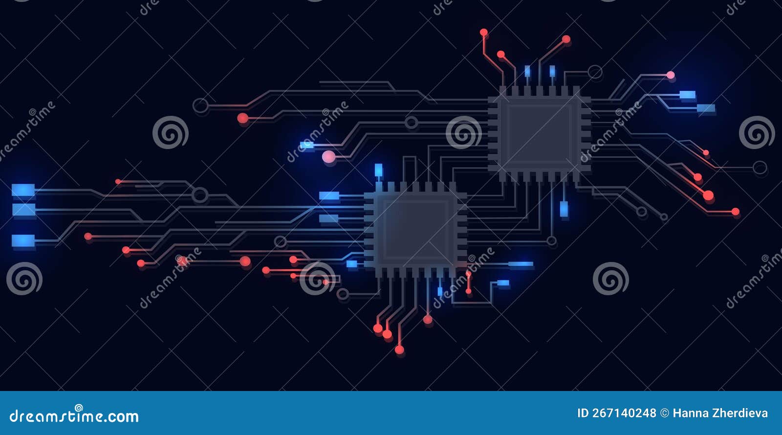 Abstract Computer Microprocessor Circuit Board Stock Illustration ... Abstract Computer Microprocessor Circuit Board Stock Illustration ...