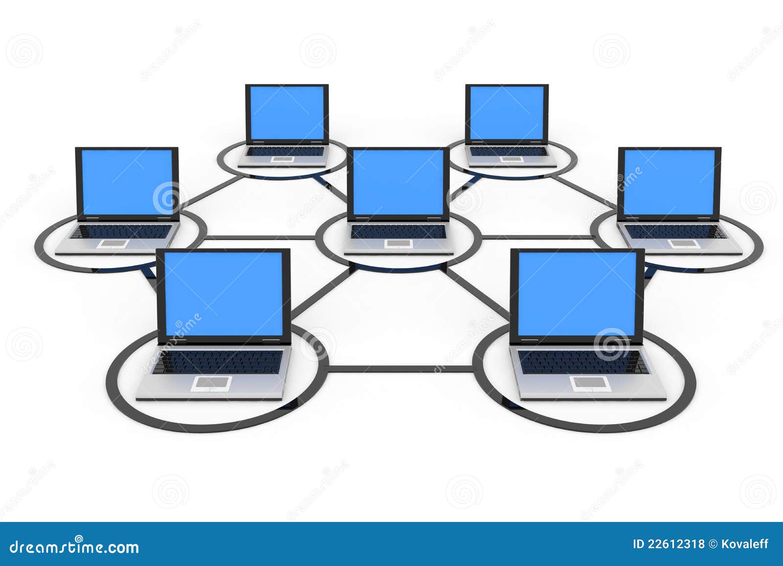 Abstract Computer Network. Concept Stock Illustration - Illustration of ...