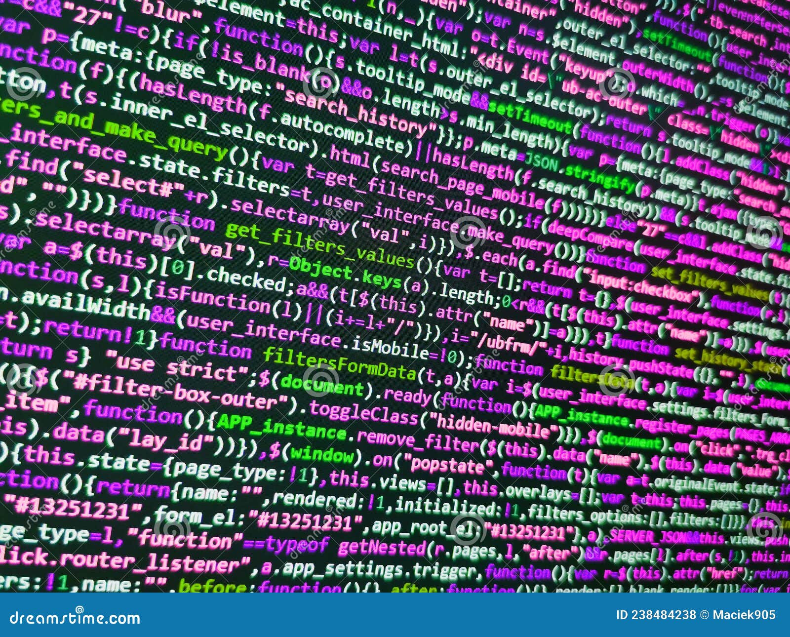 Abstract Computer Script About Big Data And Blockchain Database Programing Workflow Abstract