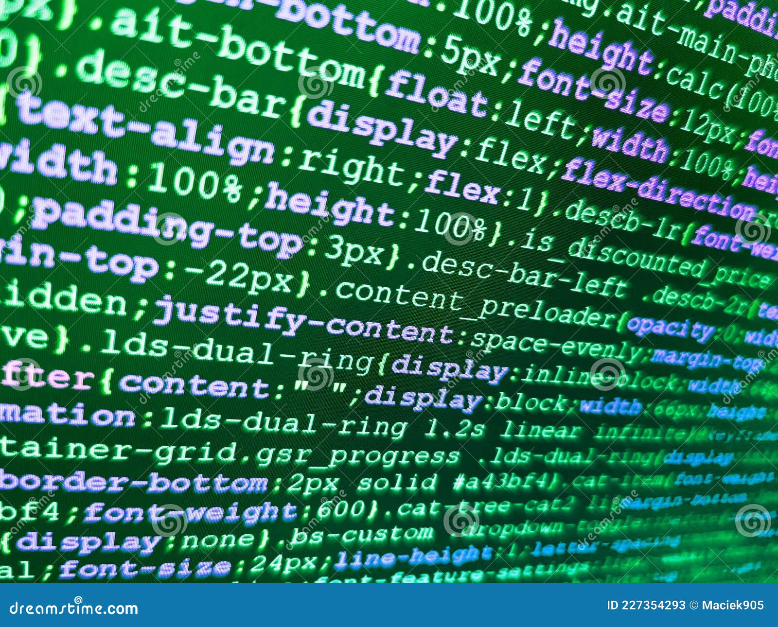 Abstract Computer Script About Big Data And Blockchain Database Programming Javascript On