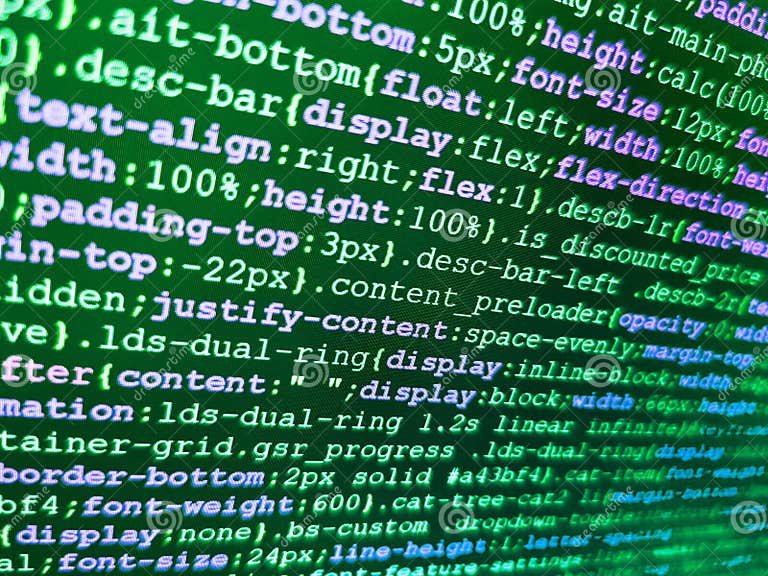 Abstract Computer Script About Big Data And Blockchain Database