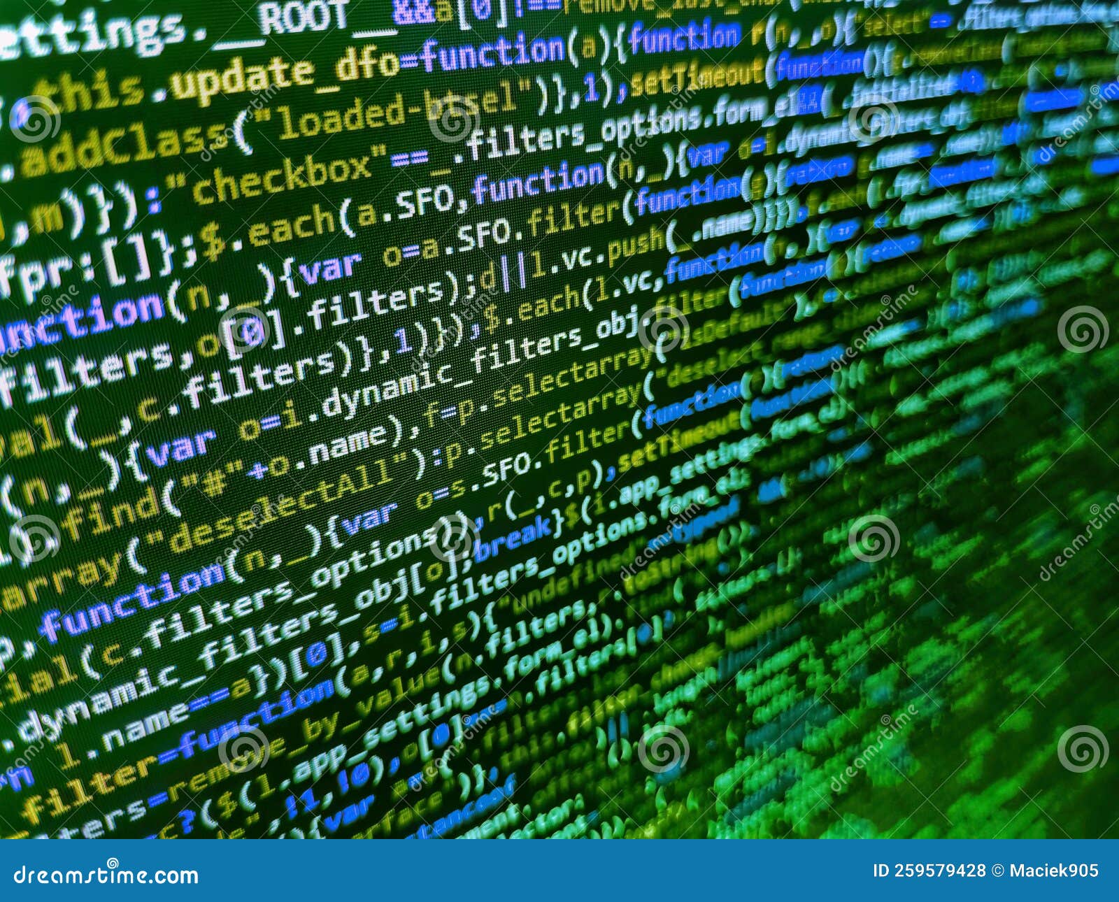 Abstract Computer Script About Big Data And Blockchain Database Python Programming Developer