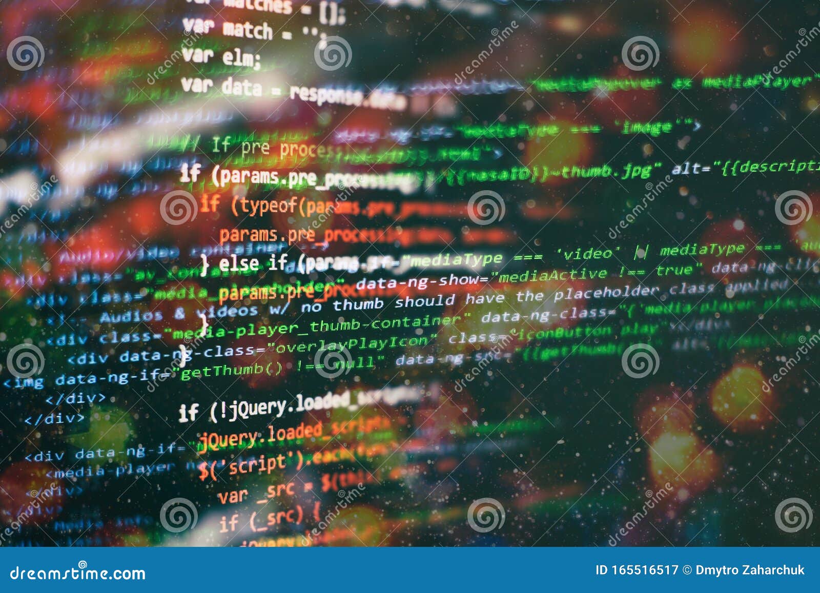 Abstract Computer Script About Big Data And Blockchain Database