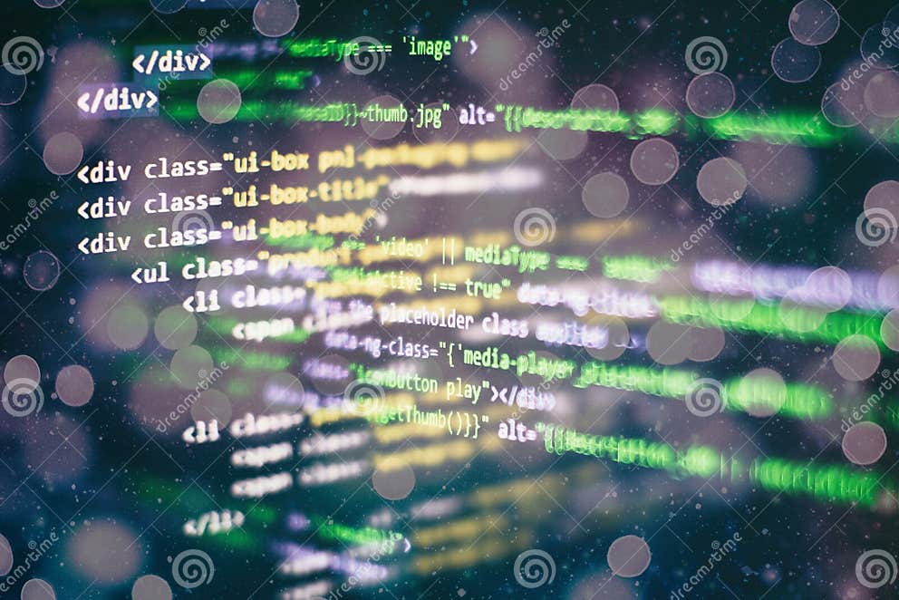 Abstract Computer Script about Big Data and Blockchain Database ...