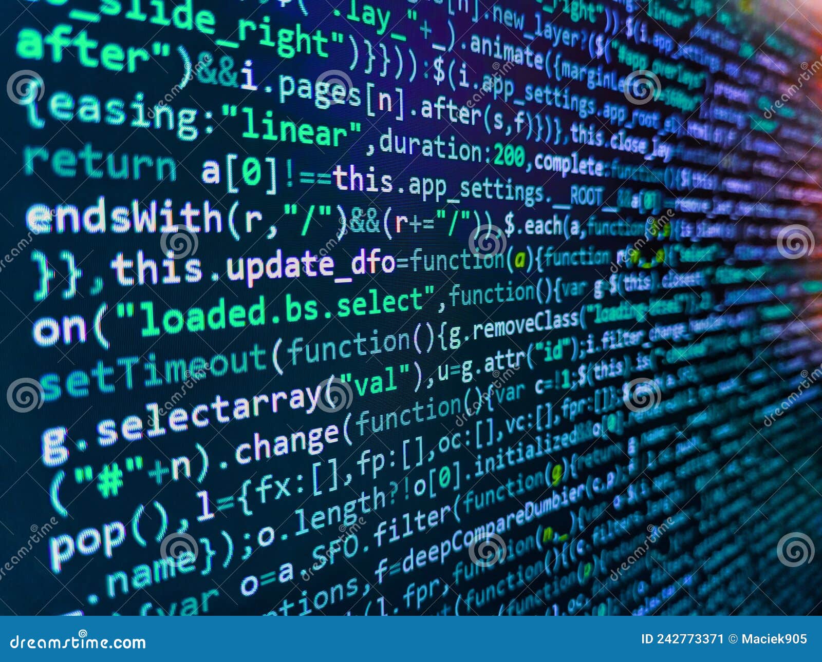 Abstract Computer Script About Big Data And Blockchain Database Abstract Computer Script Source