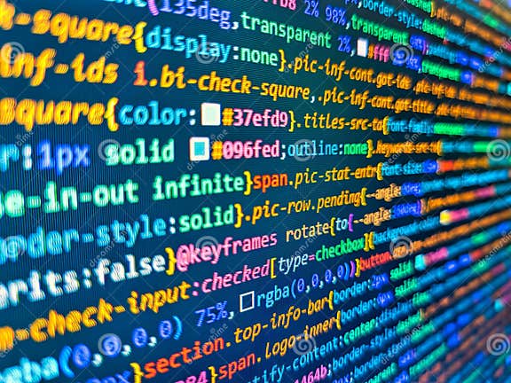 Abstract Computer Script Code. Programming Code Abstract Company Office ...