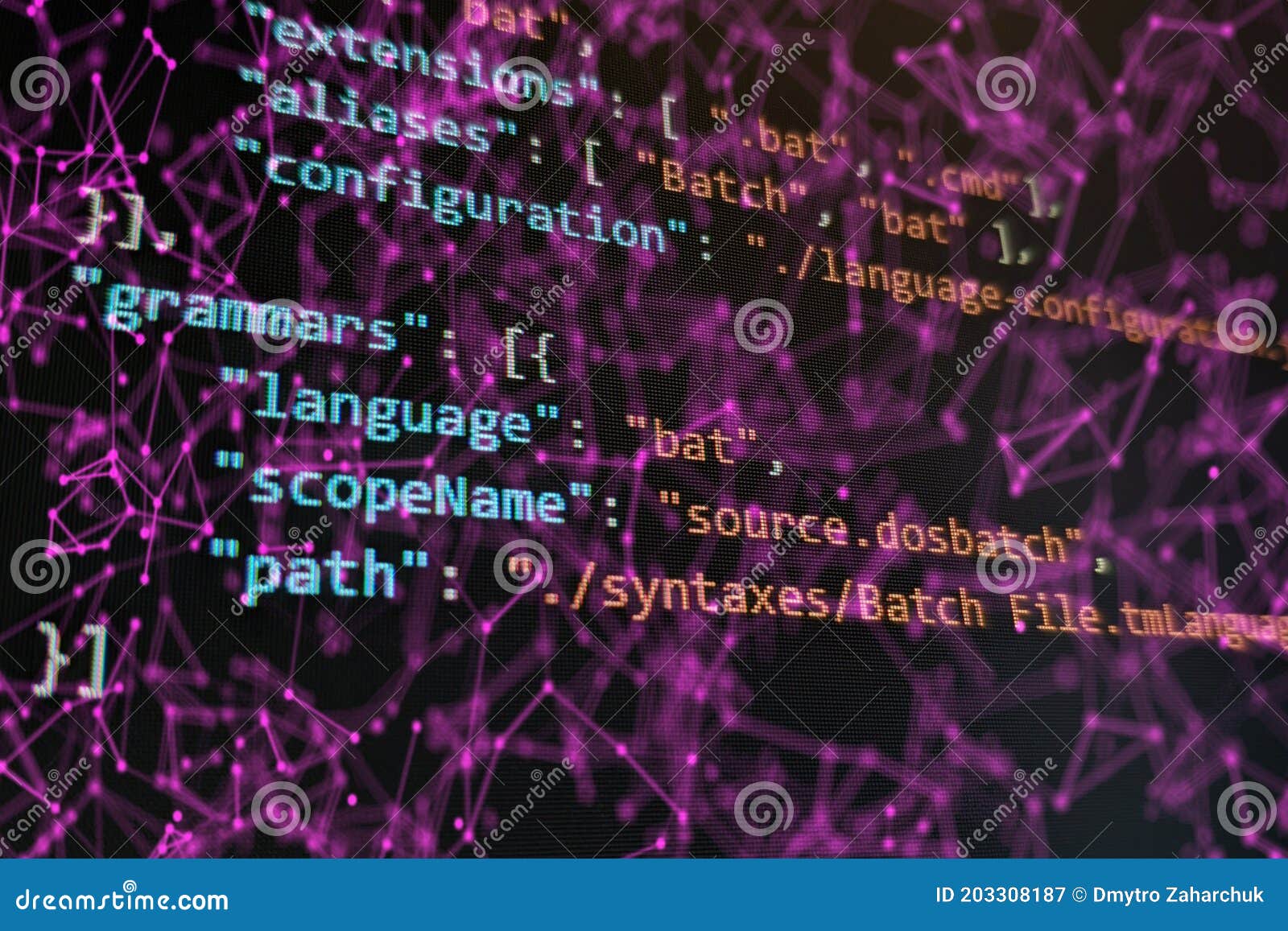 Abstract Computer Script Code Programming Code Screen Of Software Developer Software