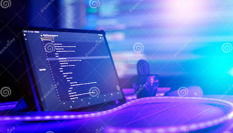 Abstract Computer Script Code Programming Code Screen Of Software Developer Software
