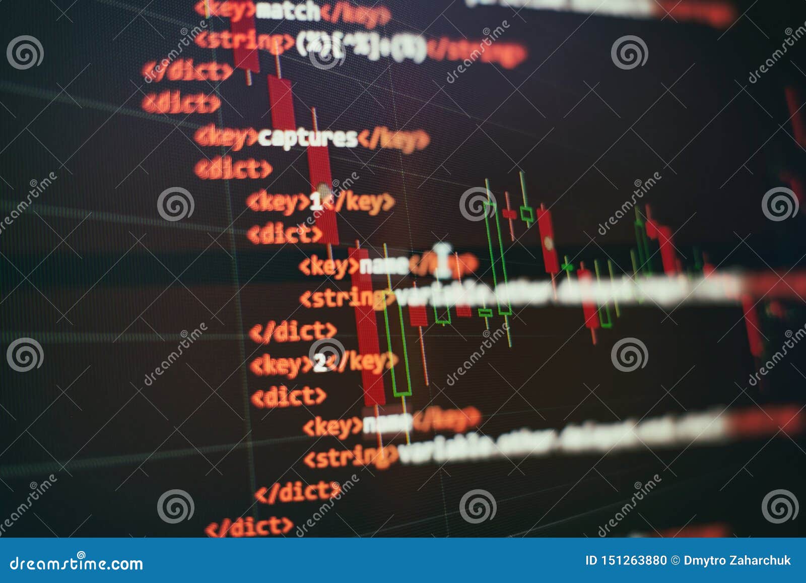 Abstract Computer Script Code. Programming Code Screen of Software Developer. Software ...
