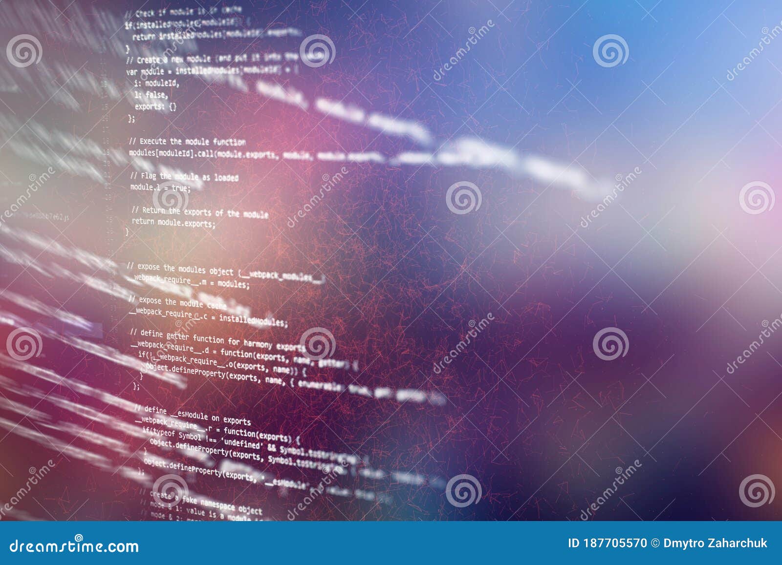 Abstract Computer Script Code Programming Code Screen Of Software Developer Software