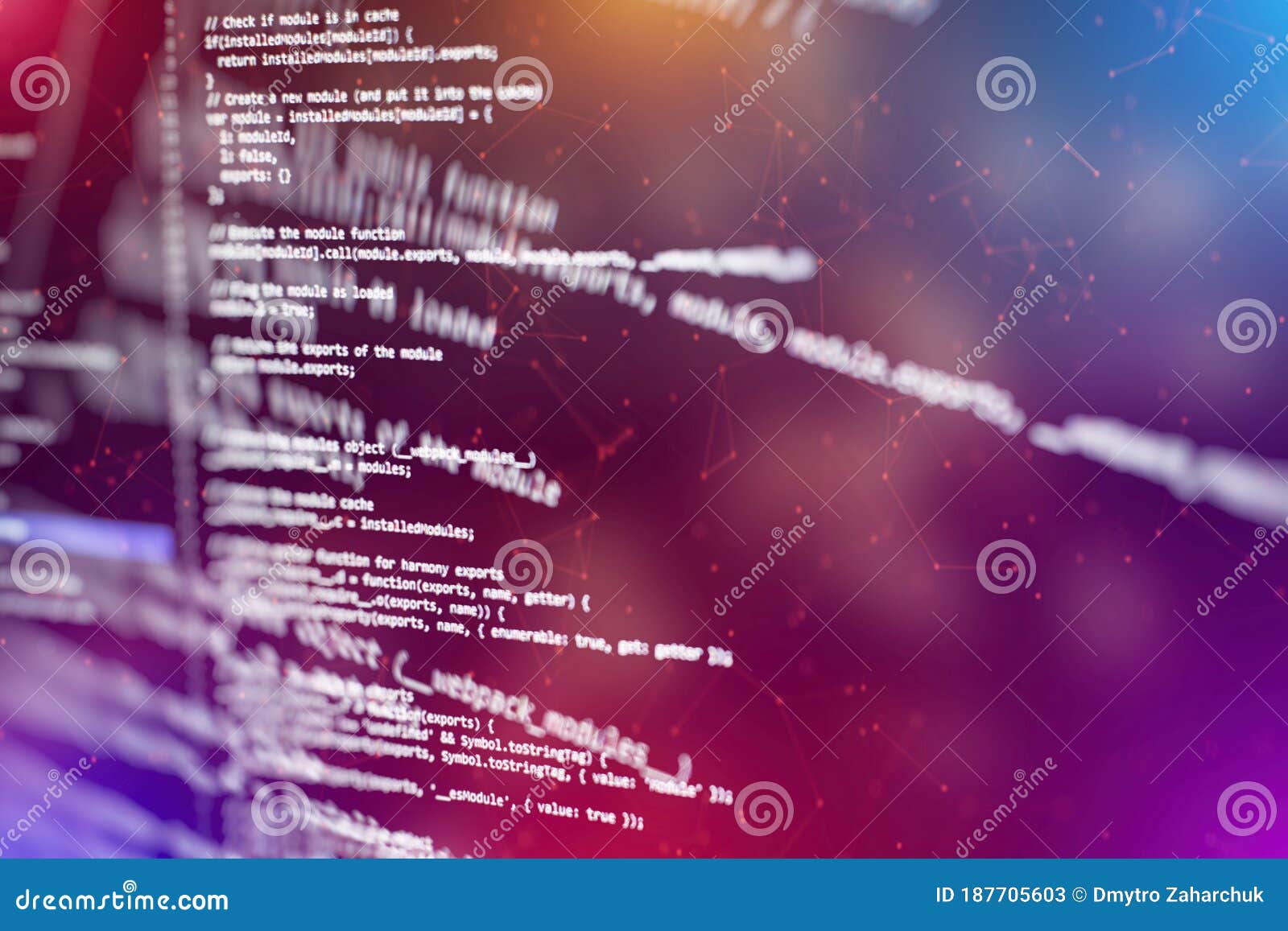 Abstract Computer Script Code Programming Code Screen Of Software Developer Software