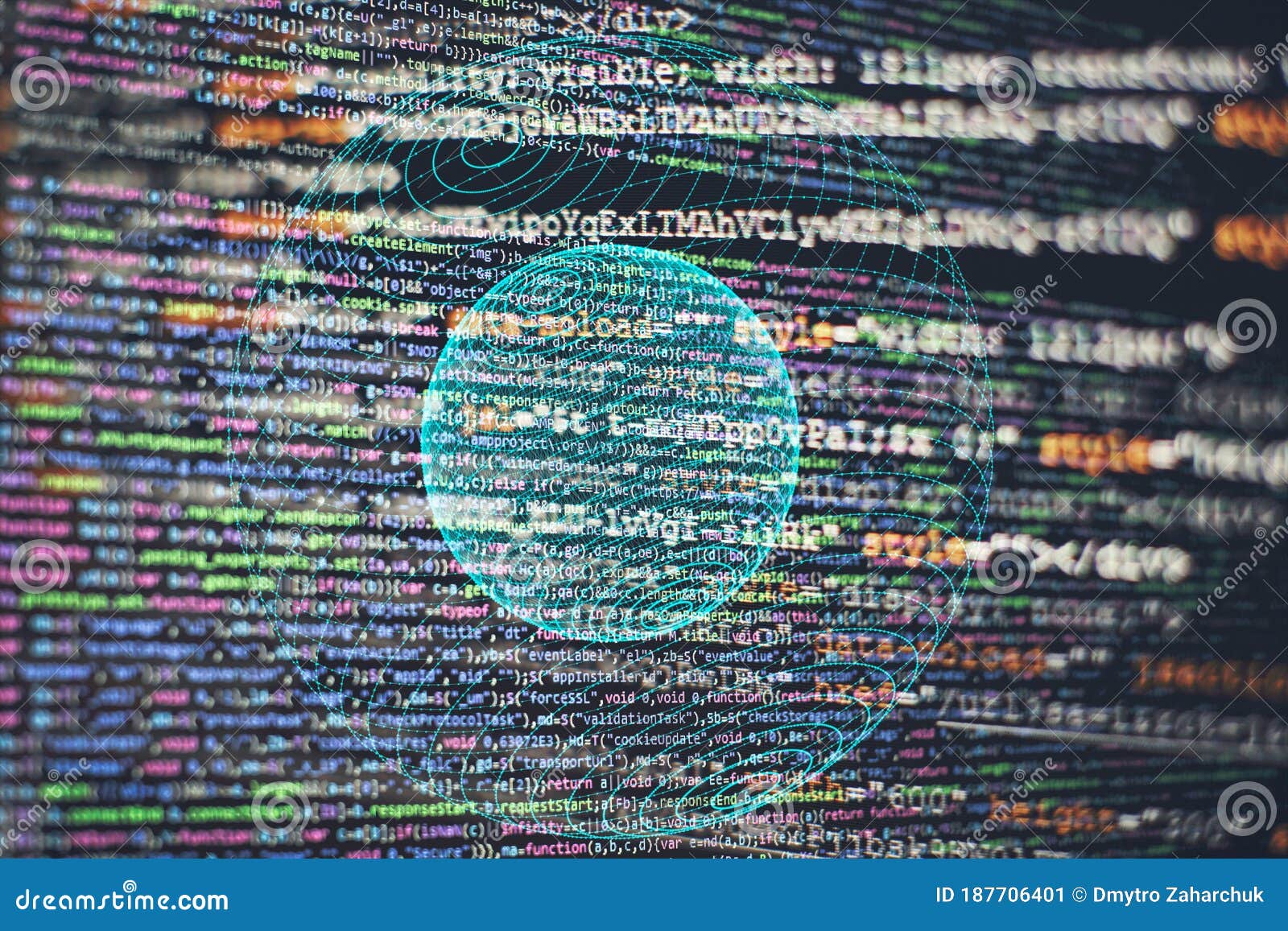 Abstract Computer Script Code Programming Code Screen Of Software Developer Software