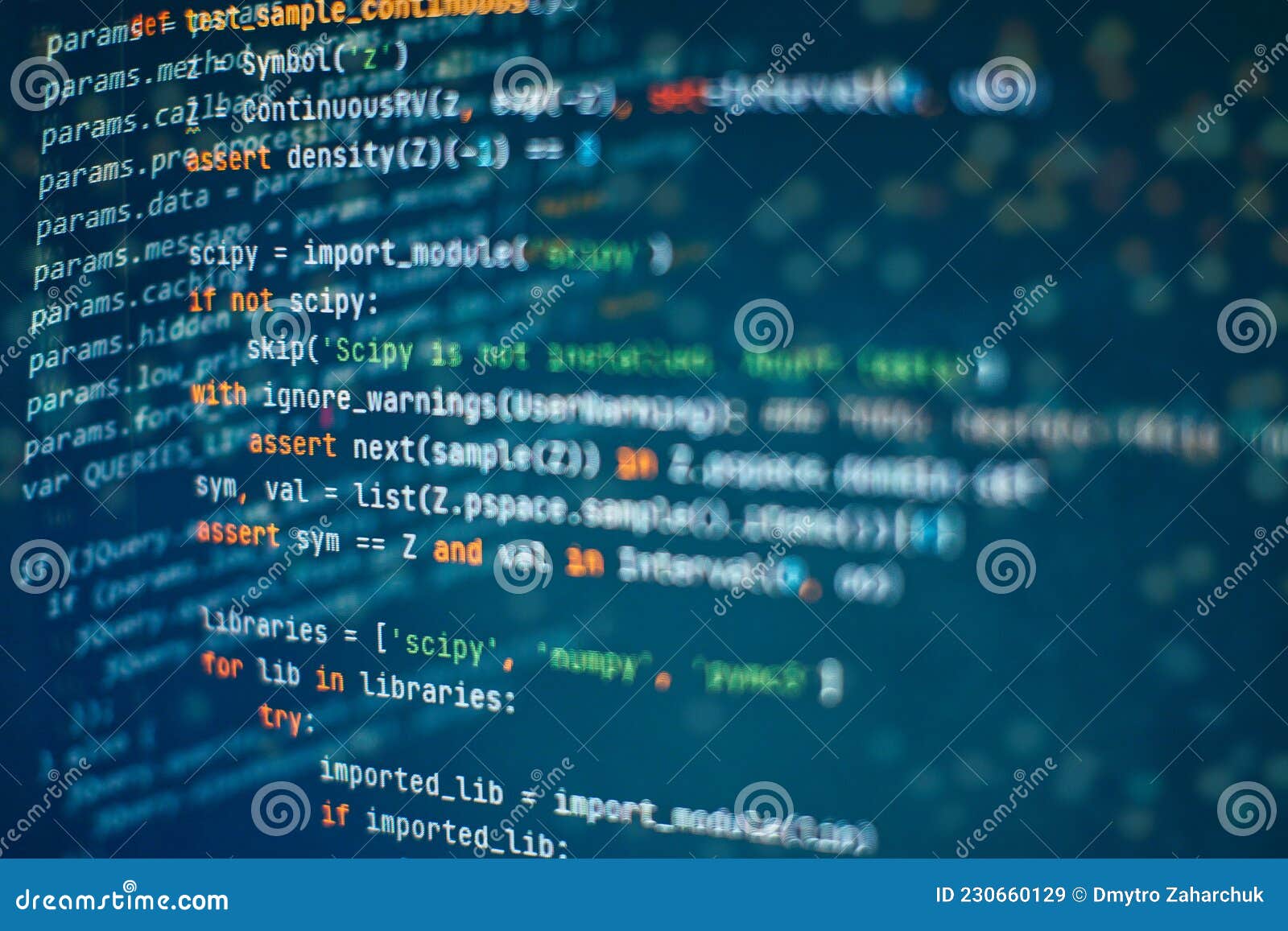 Abstract Computer Script Code Programming Code Screen Of Software Developer Software