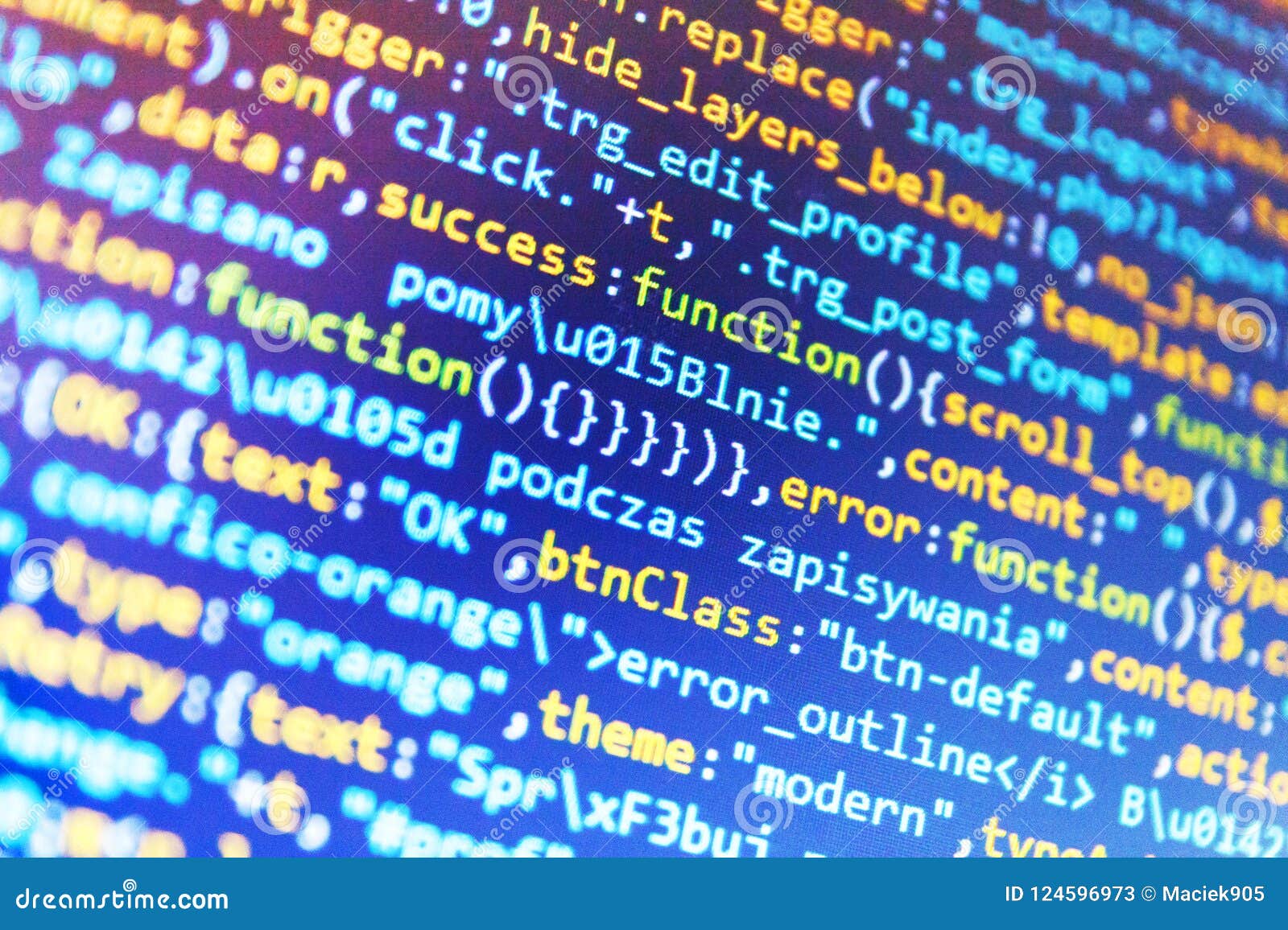 Abstract Computer Script Code Seo Optimization Stock Image Image Of Display Application 2683