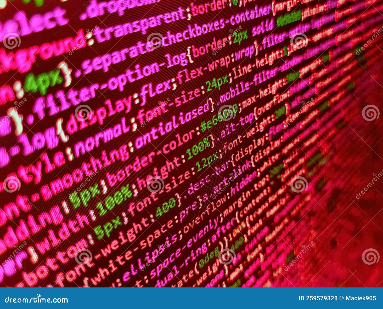 Abstract Computer Script Source Code Modern Technologies Web Cascading Design Abstract Modern