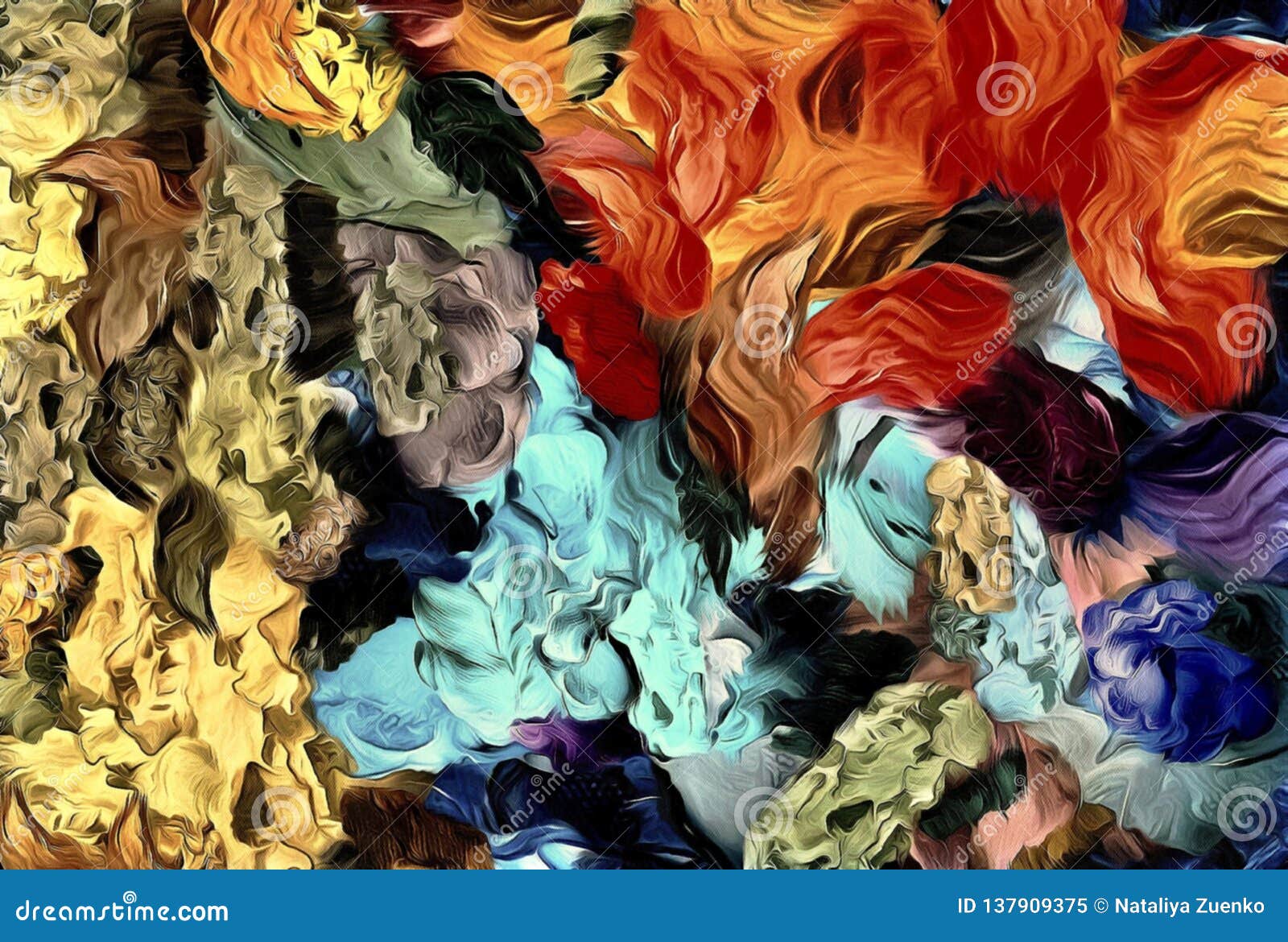 Abstract Computer Stylized Decorative Vintage Texture, Background ...