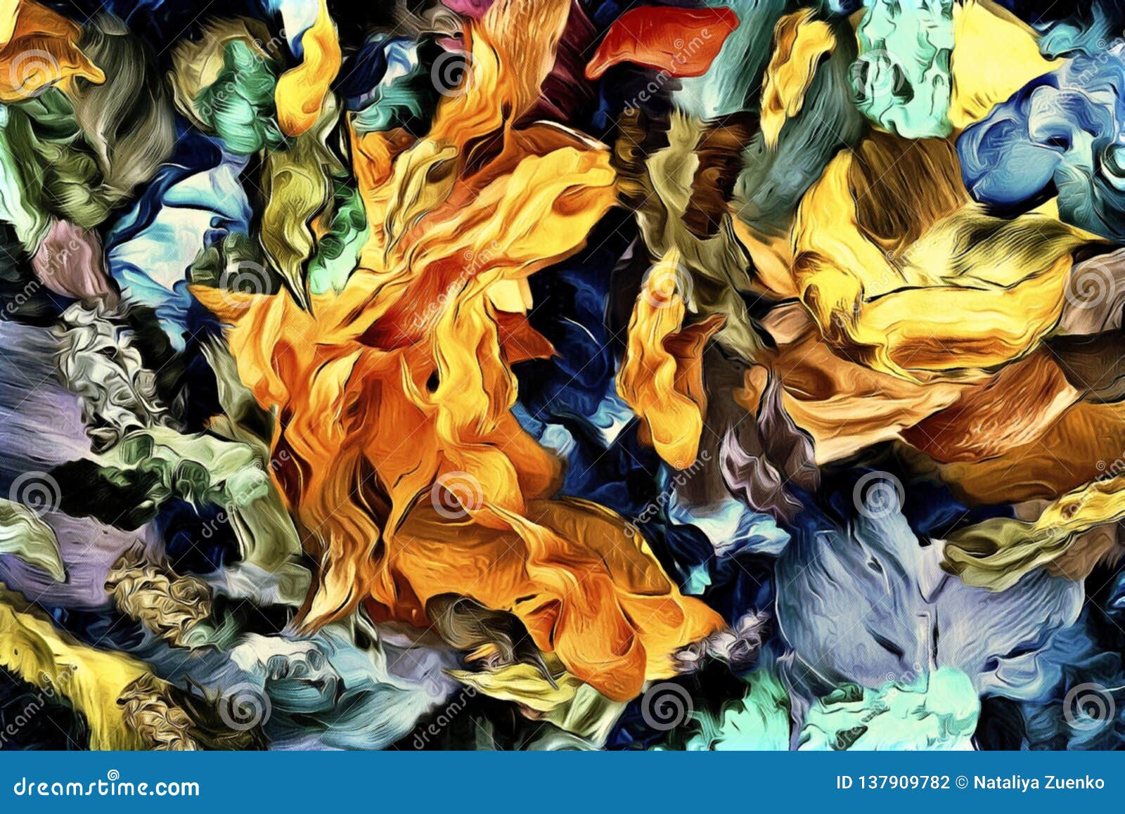 Abstract Computer Stylized Decorative Vintage Texture, Background ...