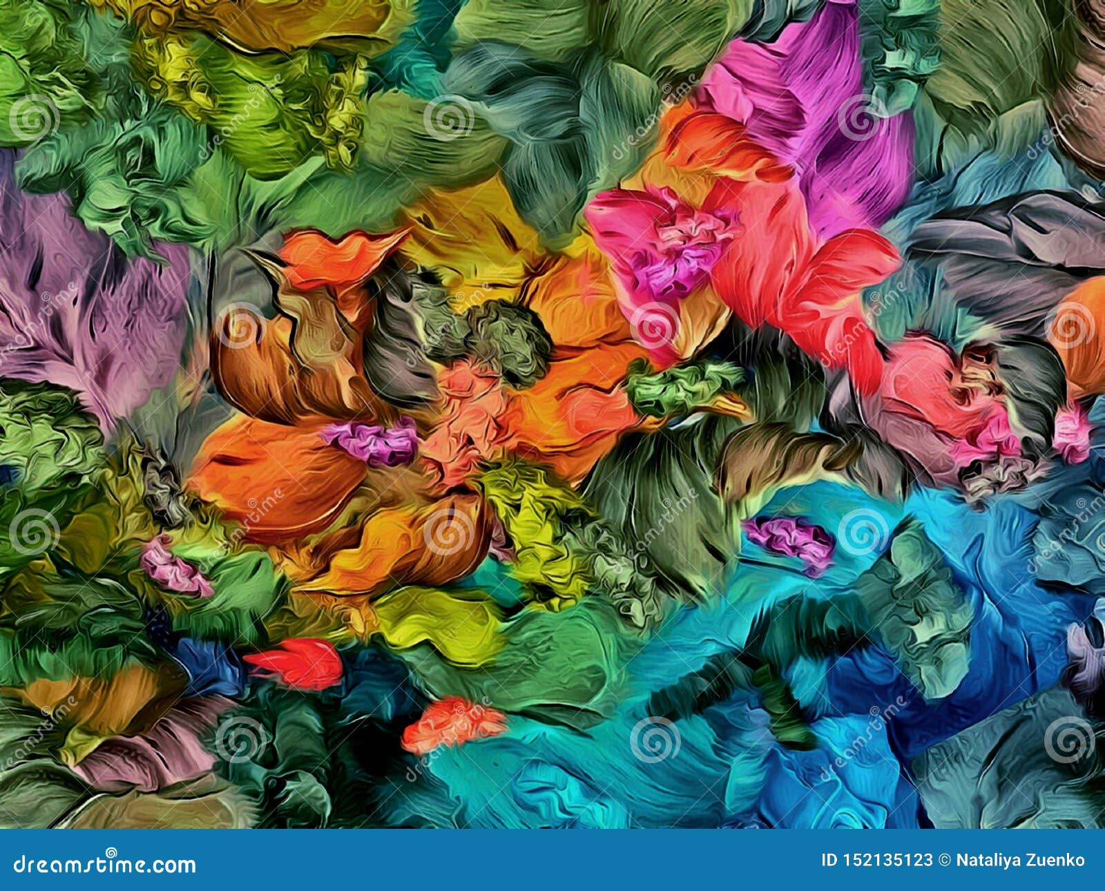 Abstract Computer Stylized Decorative Vintage Texture, Background ...