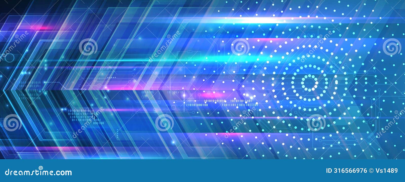 Abstract Computer Technology Background. Network Visual Connection ...