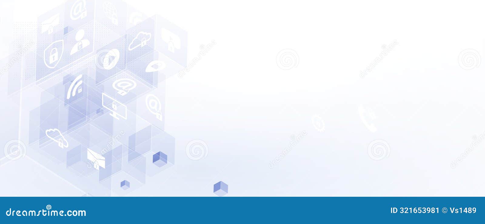 Abstract Computer Technology Background. Network Visual Connection ...