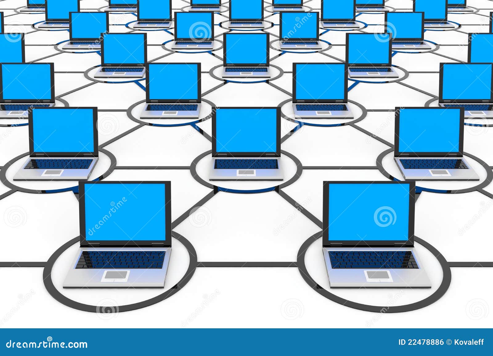 Abstract Computernetwerk. Concept. Stock Illustratie - Illustration of ...