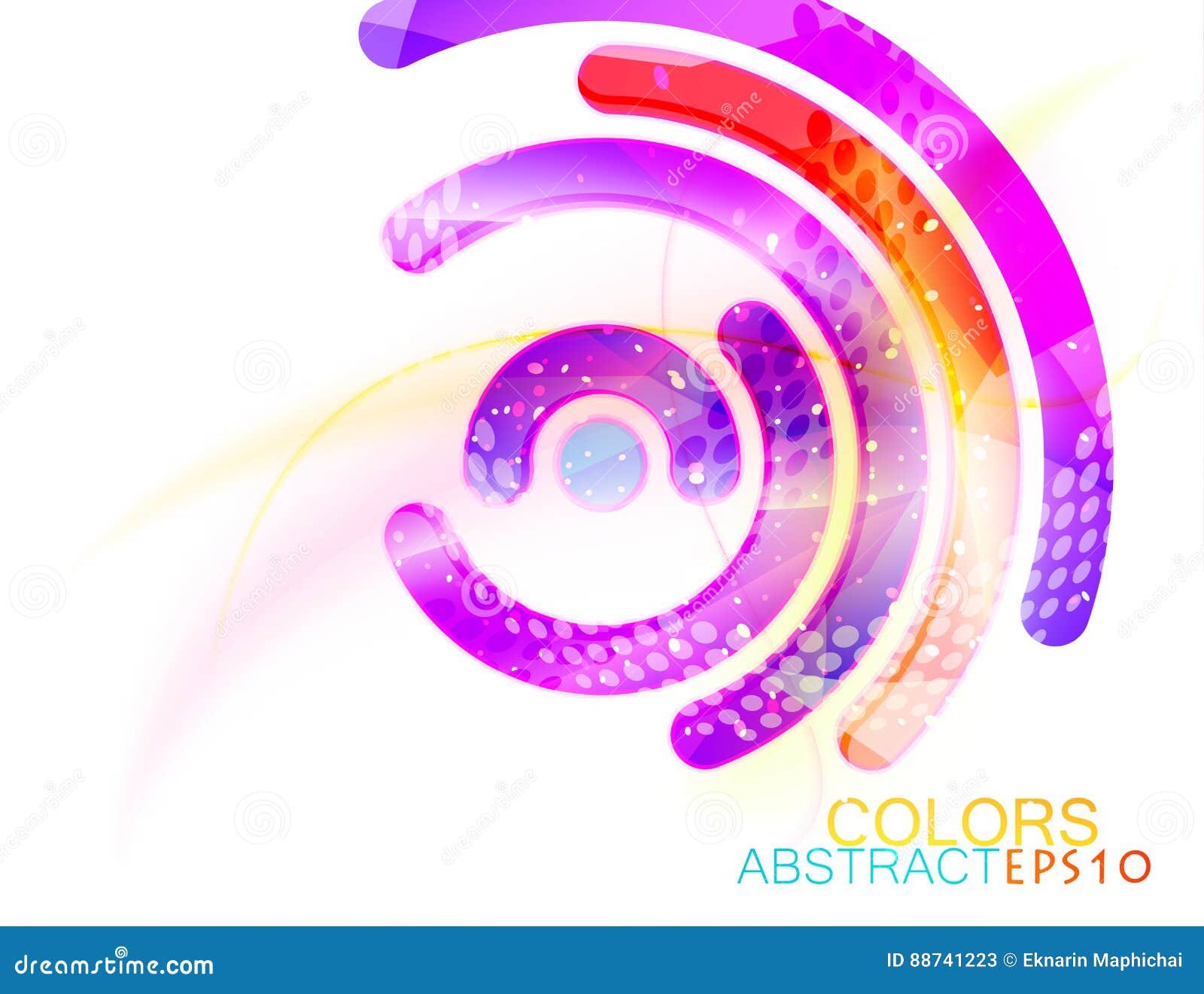 Abstract Concave Colors Shape Scene Vector Stock Vector - Illustration ...