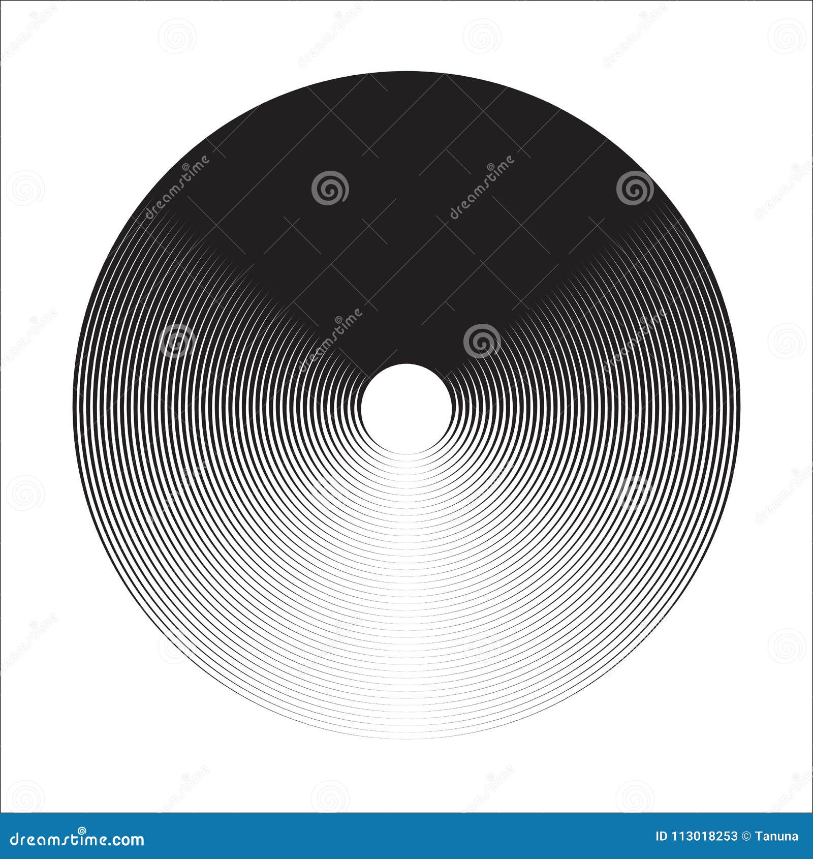 Concentric Circle Elements Backgrounds Abstract Circle Pattern Black And White Graphics Stock