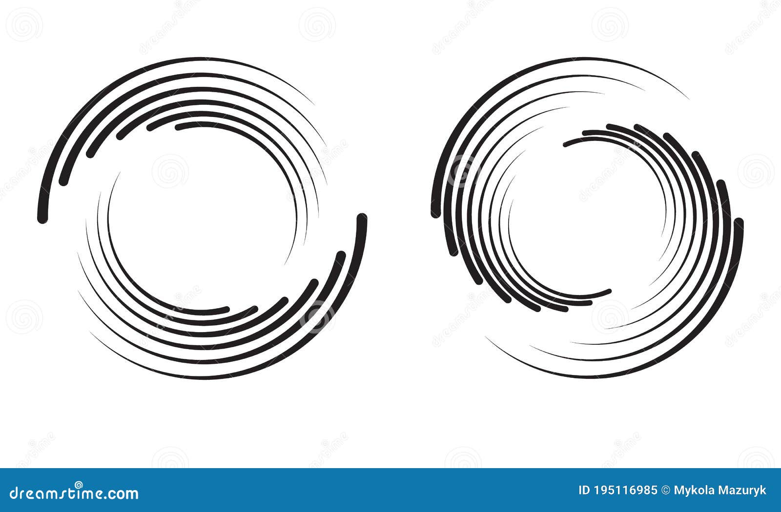 Abstract Concentric Circle. Segmented Circles with Rotation Stock ... Abstract Concentric Circle. Segmented Circles with Rotation Stock ...